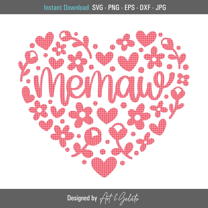 Memaw Svg - Etsy