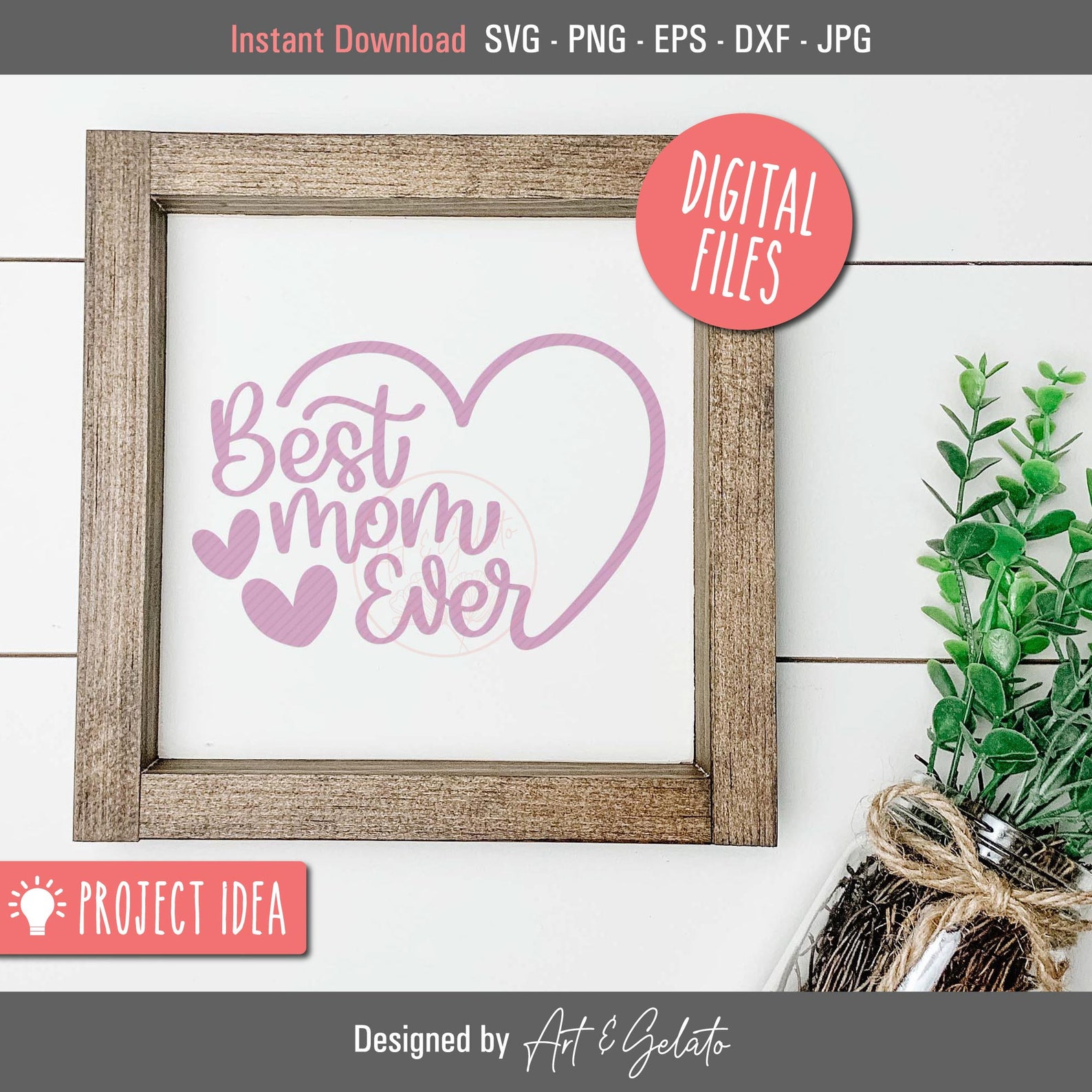 Best Mom Ever Heart SVG, Mom SVG, Best Mom SVG, Love Mom Svg, Hearts ...