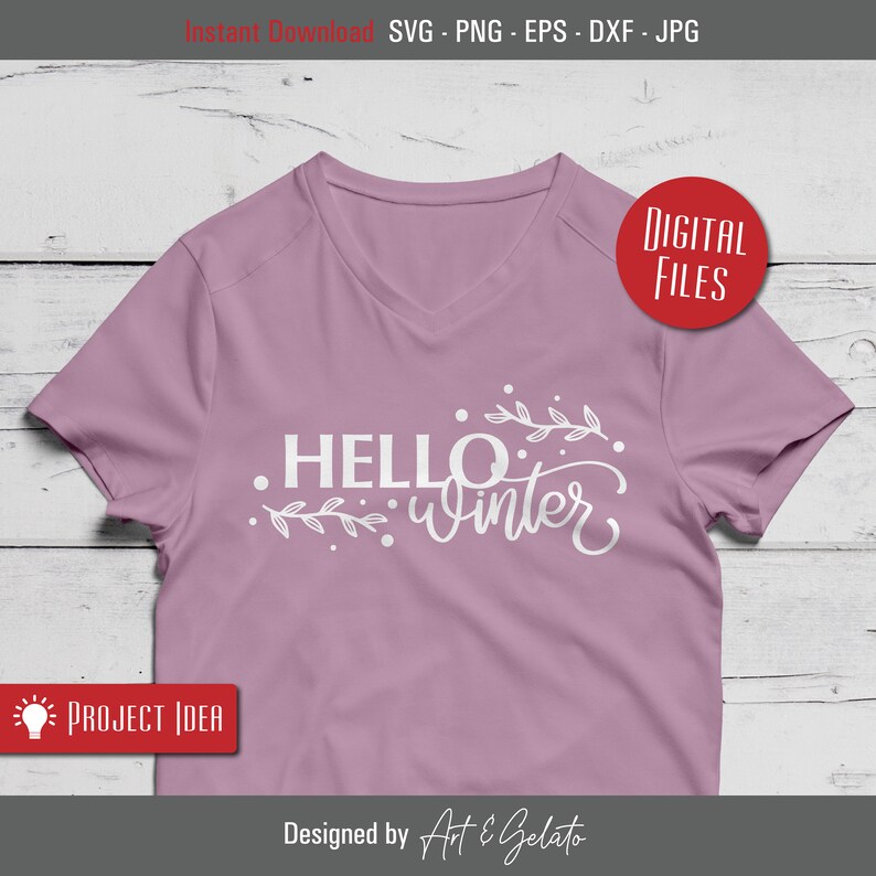 Hello Winter SVG Winter Svg Winter Sign SVG Winter Decor - Etsy