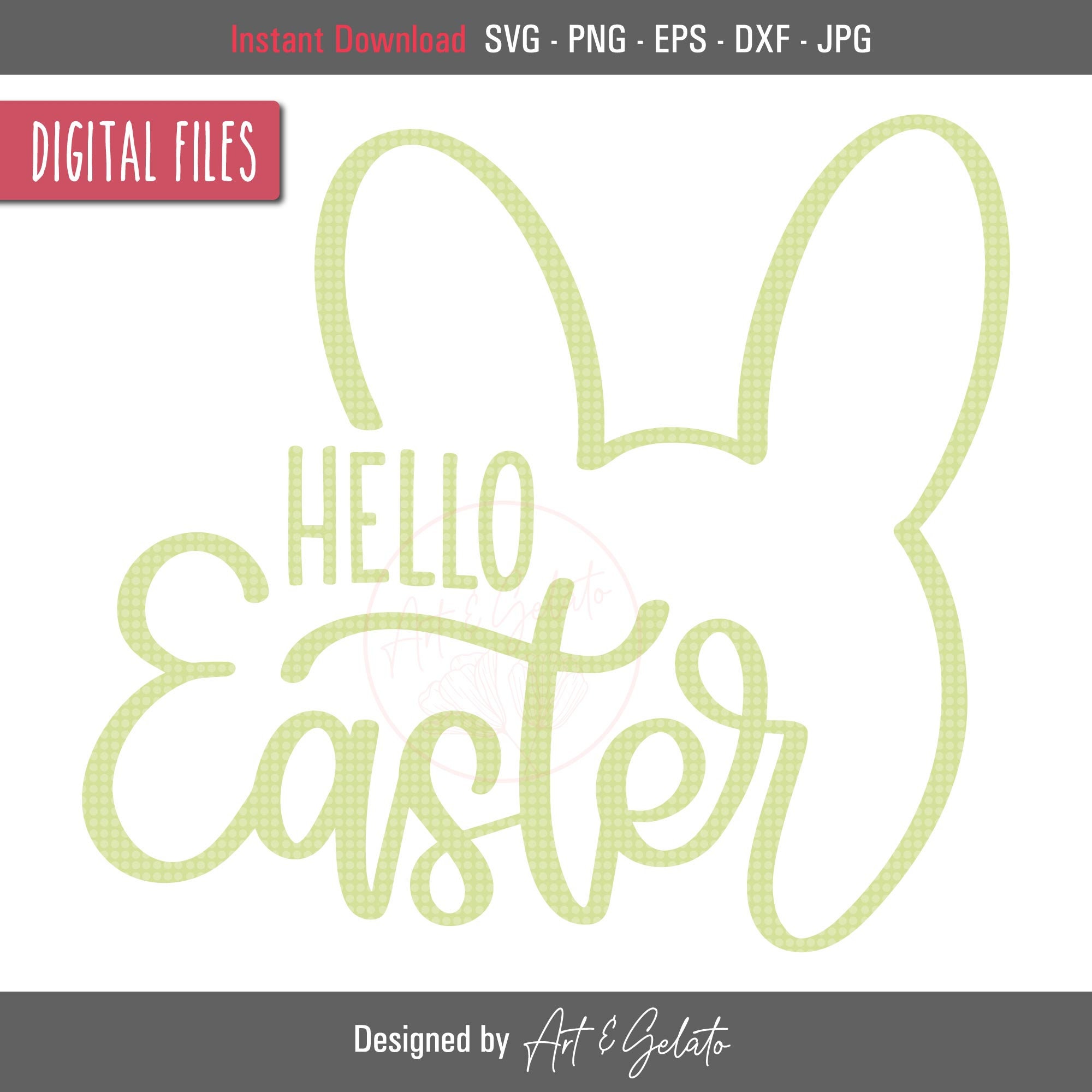 Hello Easter SVG Easter Bunny Svg Happy Easter SVG Easter - Etsy