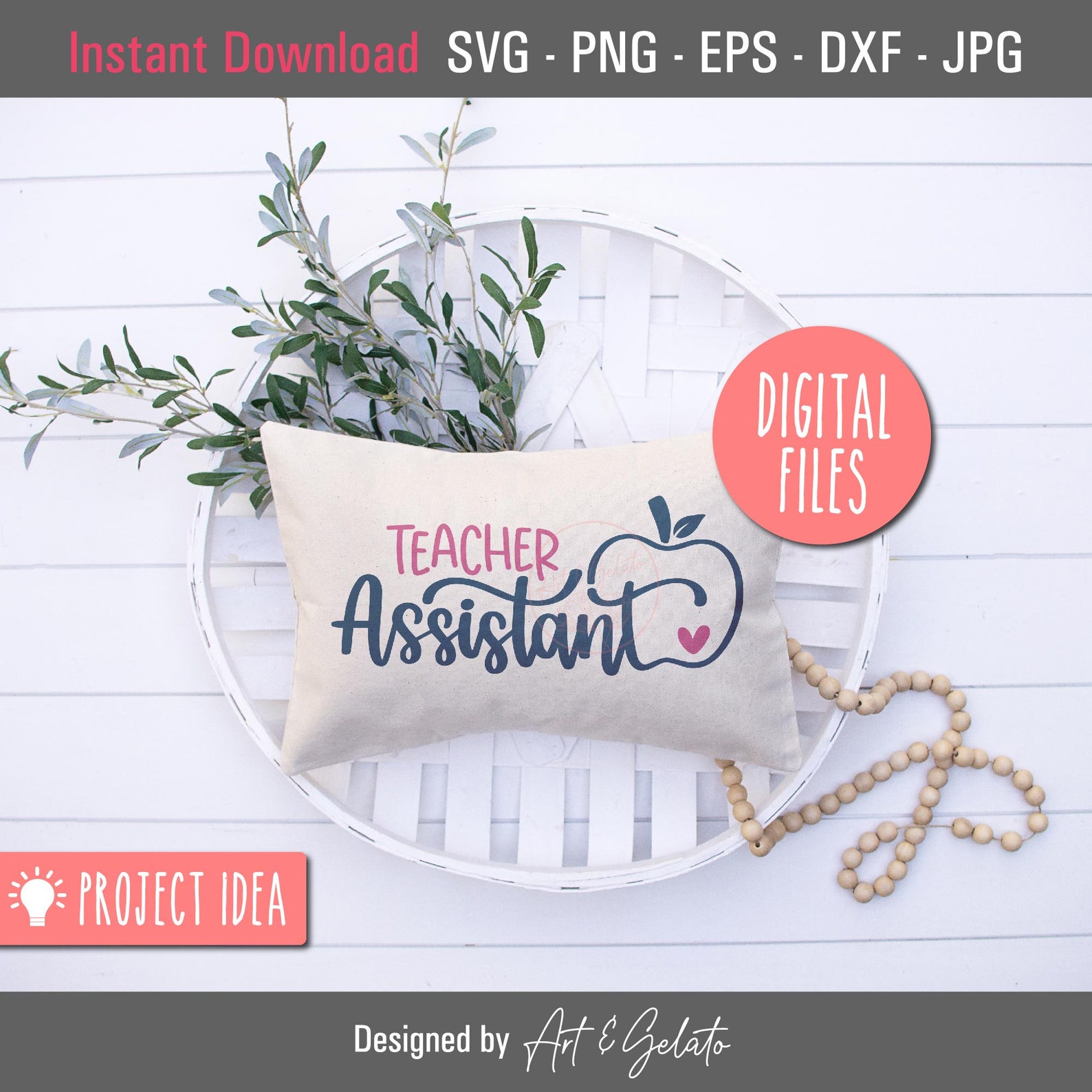 Teacher Assistant Apple SVG Assistant Outline Svg TA Svg - Etsy