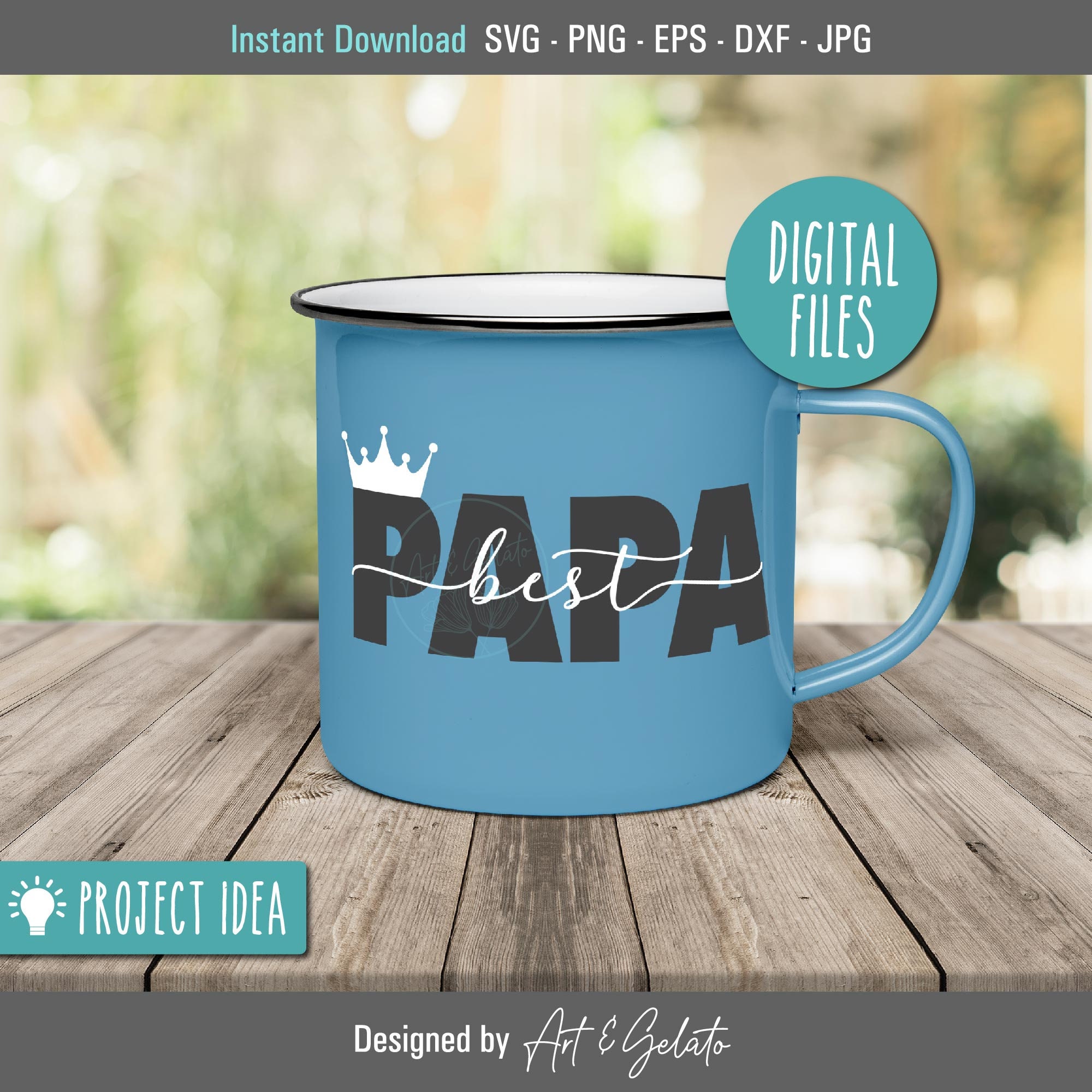 Mejor Papa Crown SVG Feliz Día del Padre SVG Día del Padre - Etsy México