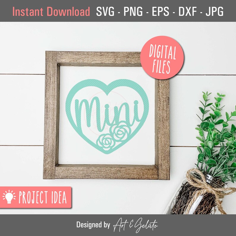 Mini Heart Cutout SVG, Mama's Baby Svg, Mini Me SVG, Mini Sign Svg ...