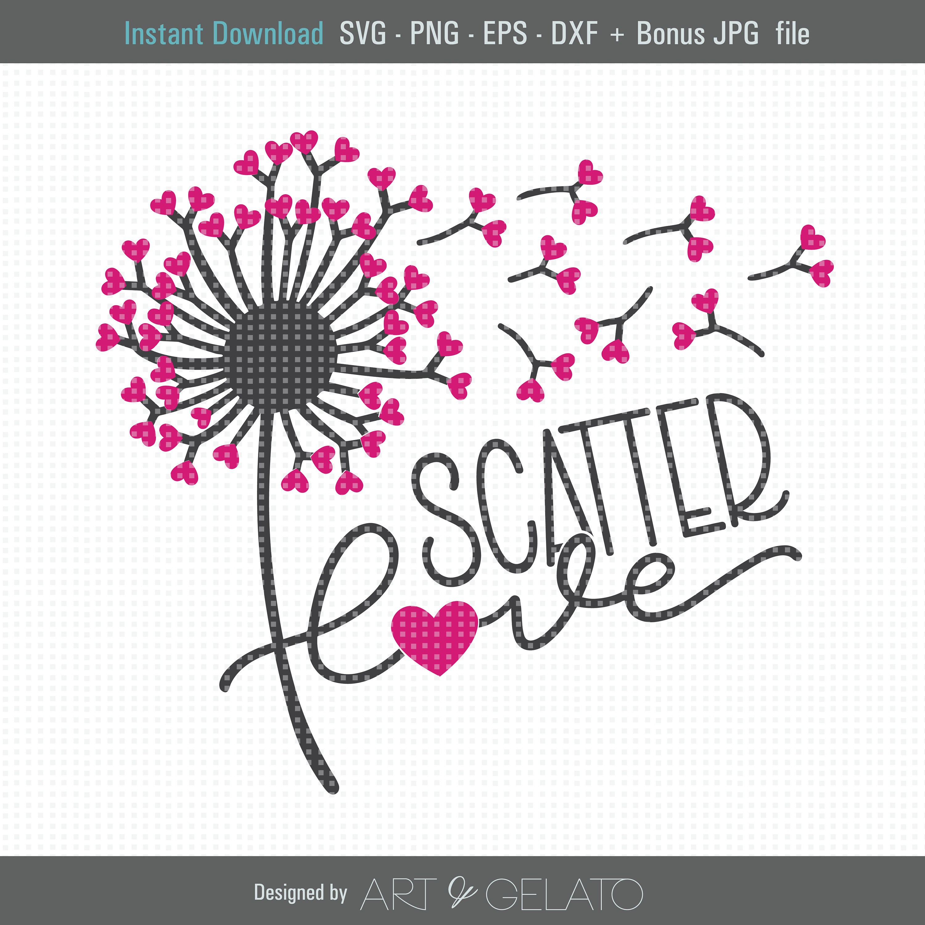 Scatter Love SVG Valentines Svg Heart Svg Instant Download - Etsy