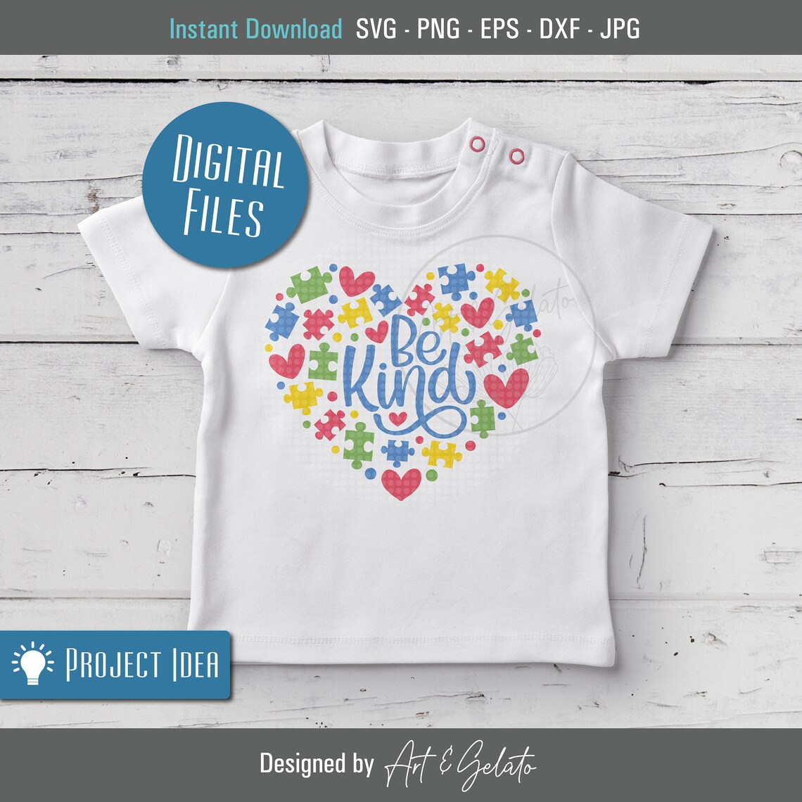 Be Kind Autism Heart SVG, Autism SVG, Autism Awareness SVG, Puzzle ...
