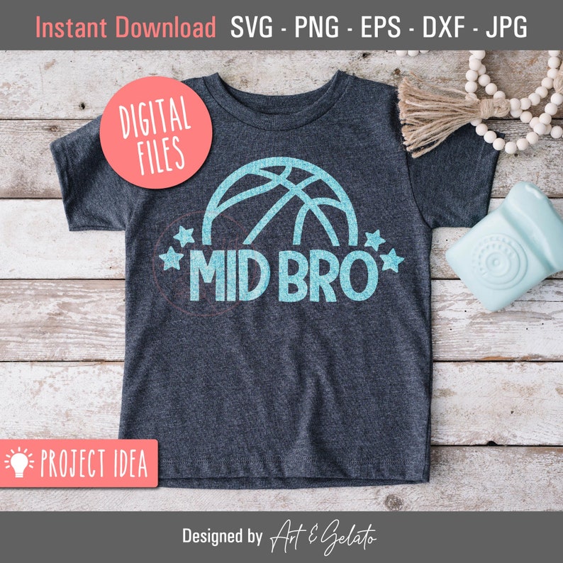 Basketball Mid Bro SVG Basketball Svg Basketball Brother - Etsy