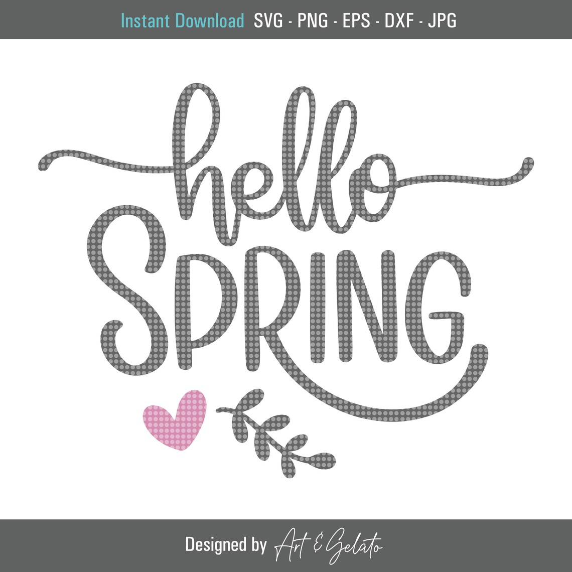 Hello Spring SVG Hello Spring Sign Round Sign Svg Welcome - Etsy