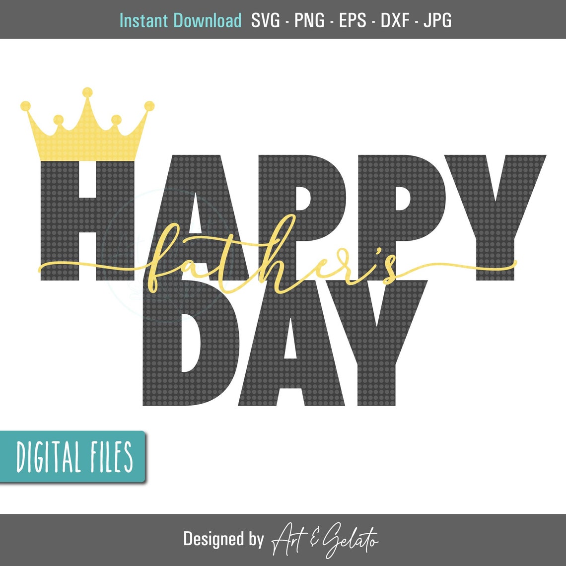 Happy Father's Day Crown SVG Fathers Day Svg Dad Day - Etsy