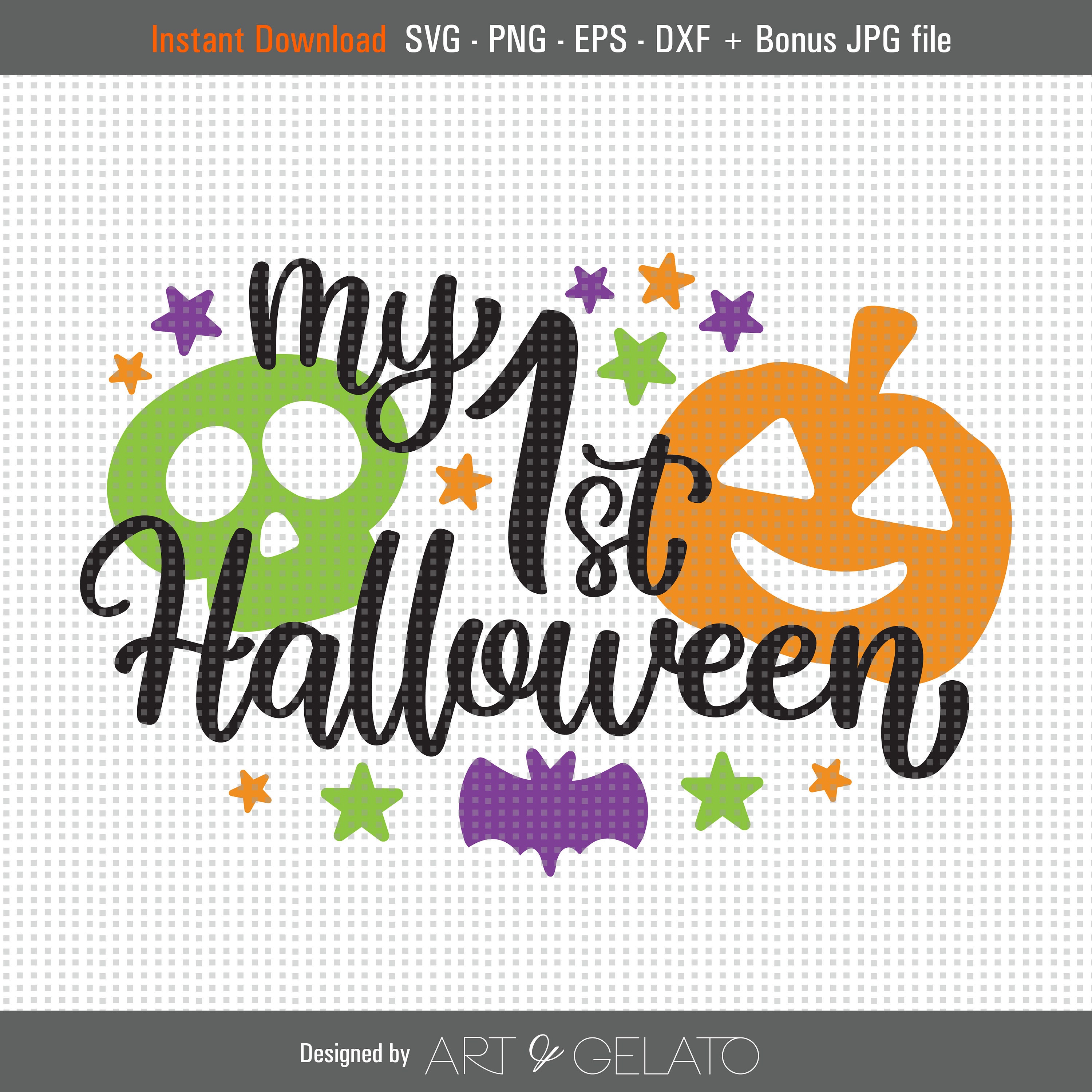My 1st Halloween SVG My First Halloween Svg Baby's 1st | Etsy
