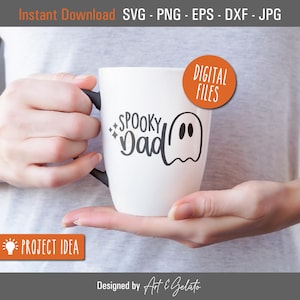 Spooky Dad SVG, Halloween Dad SVG, Spooky Vibes Svg, Ghost Dad Svg ...