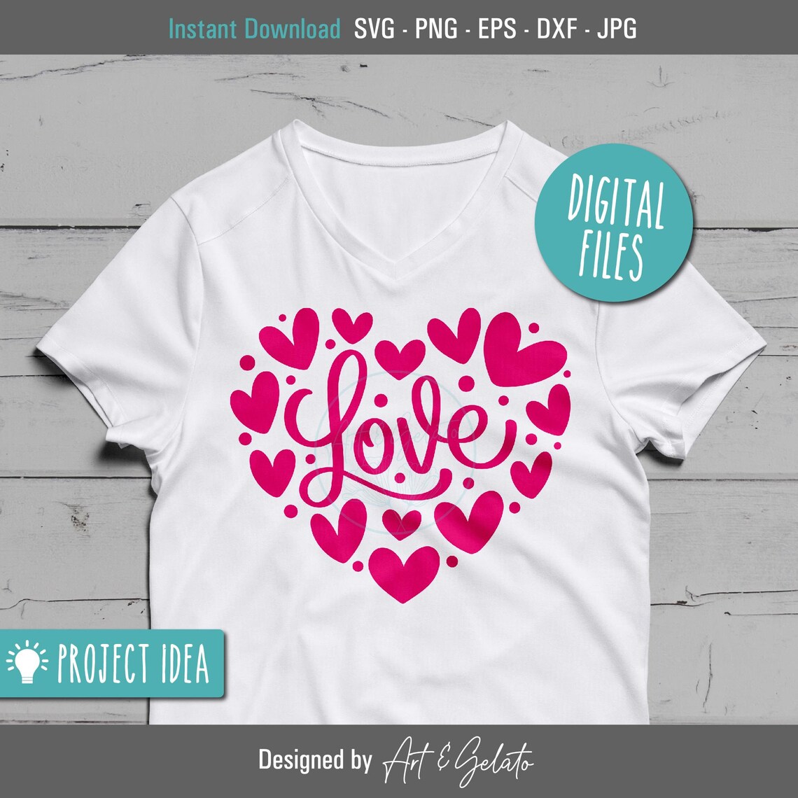 Love Heart SVG Happy Valentines Day SVG Valentines Day Svg - Etsy