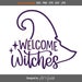 Welcome Witches SVG, Halloween Sign SVG, Halloween Door Sign Svg, Witch ...