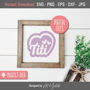 Titi Hearts SVG, Happy Mother's Day Svg, Titi Heart Svg, Mom's Day Svg ...