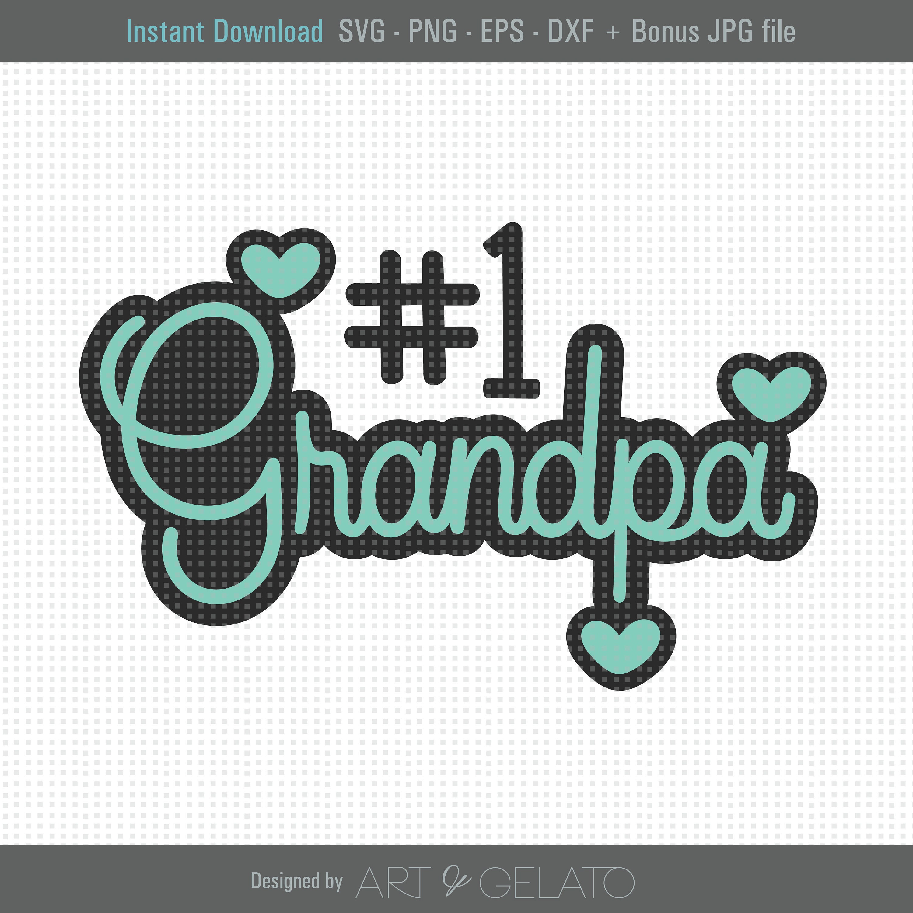 No1 Grandpa SVG Grandpa Svg Best Grandpa Ever Svg Happy | Etsy