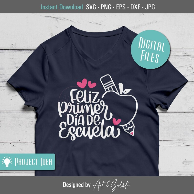 Feliz Primer Dia De Escuela SVG Happy First Day of School - Etsy