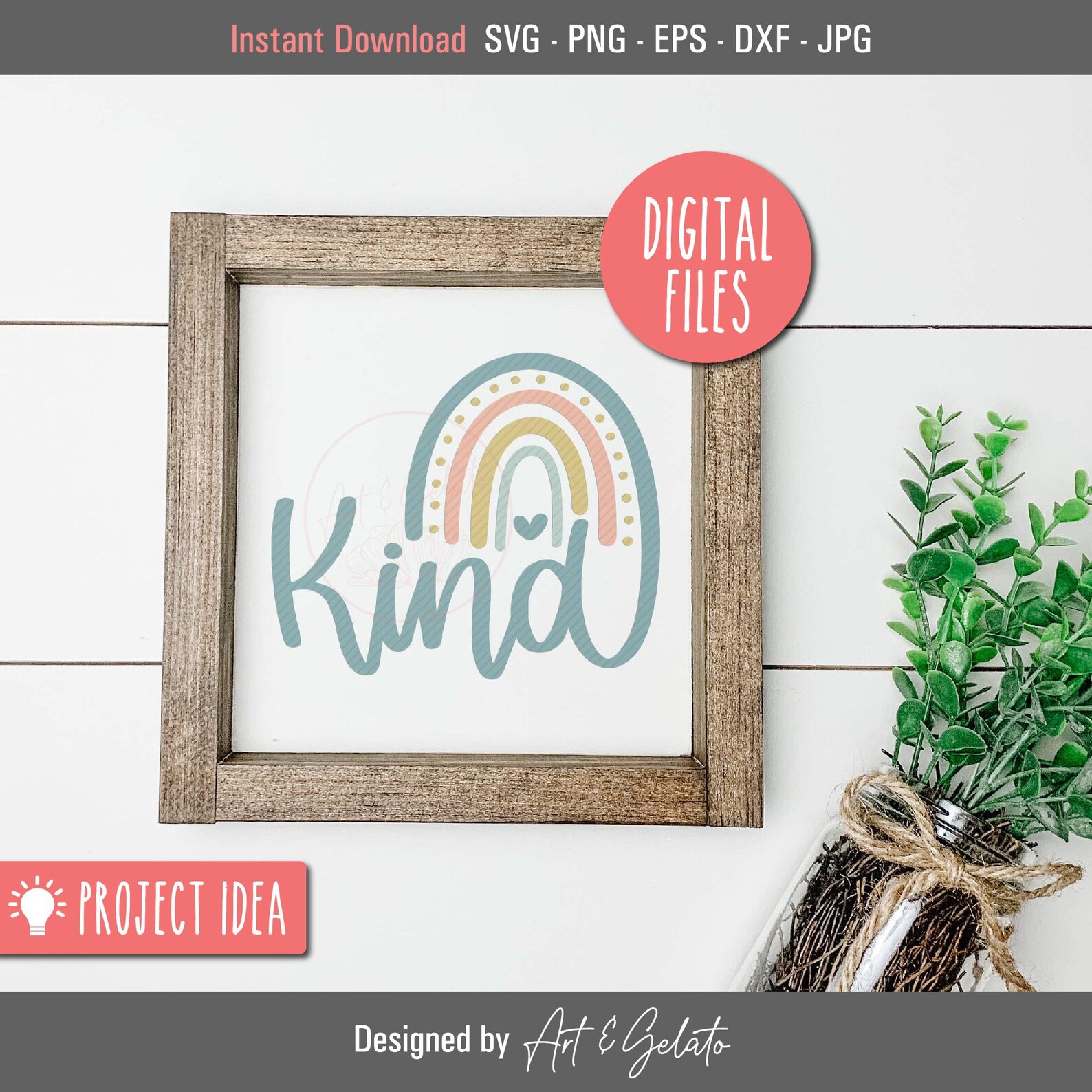 Kind Rainbow SVG Kind SVG Be Kind Choose to Be Kind | Etsy
