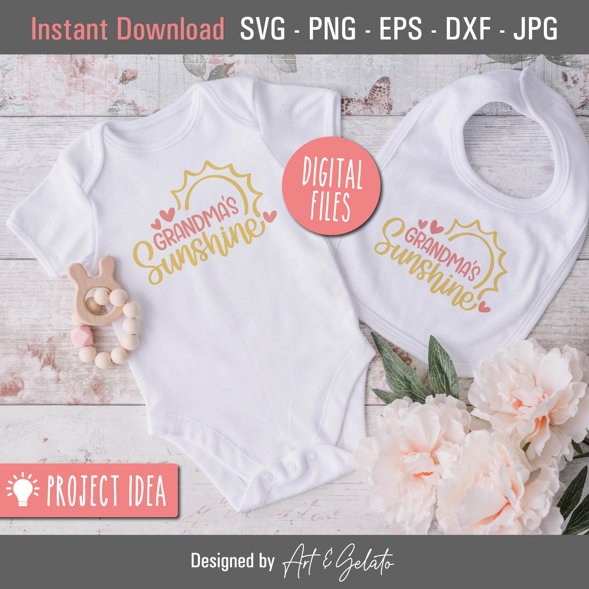 Grandma's Sunshine SVG, Baby Sunshine Svg, Baby's Summer Svg, Summer ...