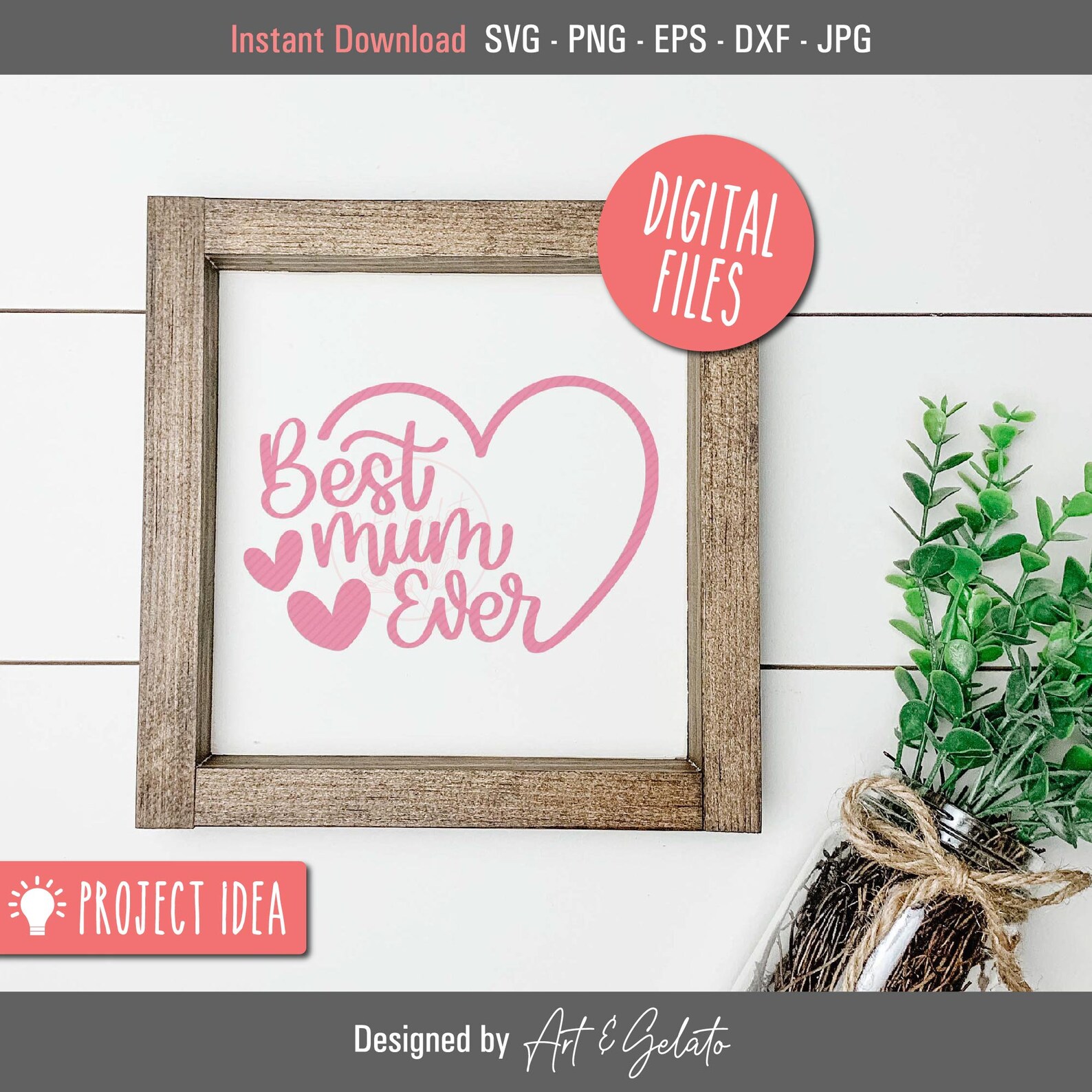 Best Mum Ever Heart SVG, Mum SVG, Best Mum SVG, Love Mum Svg, Hearts ...