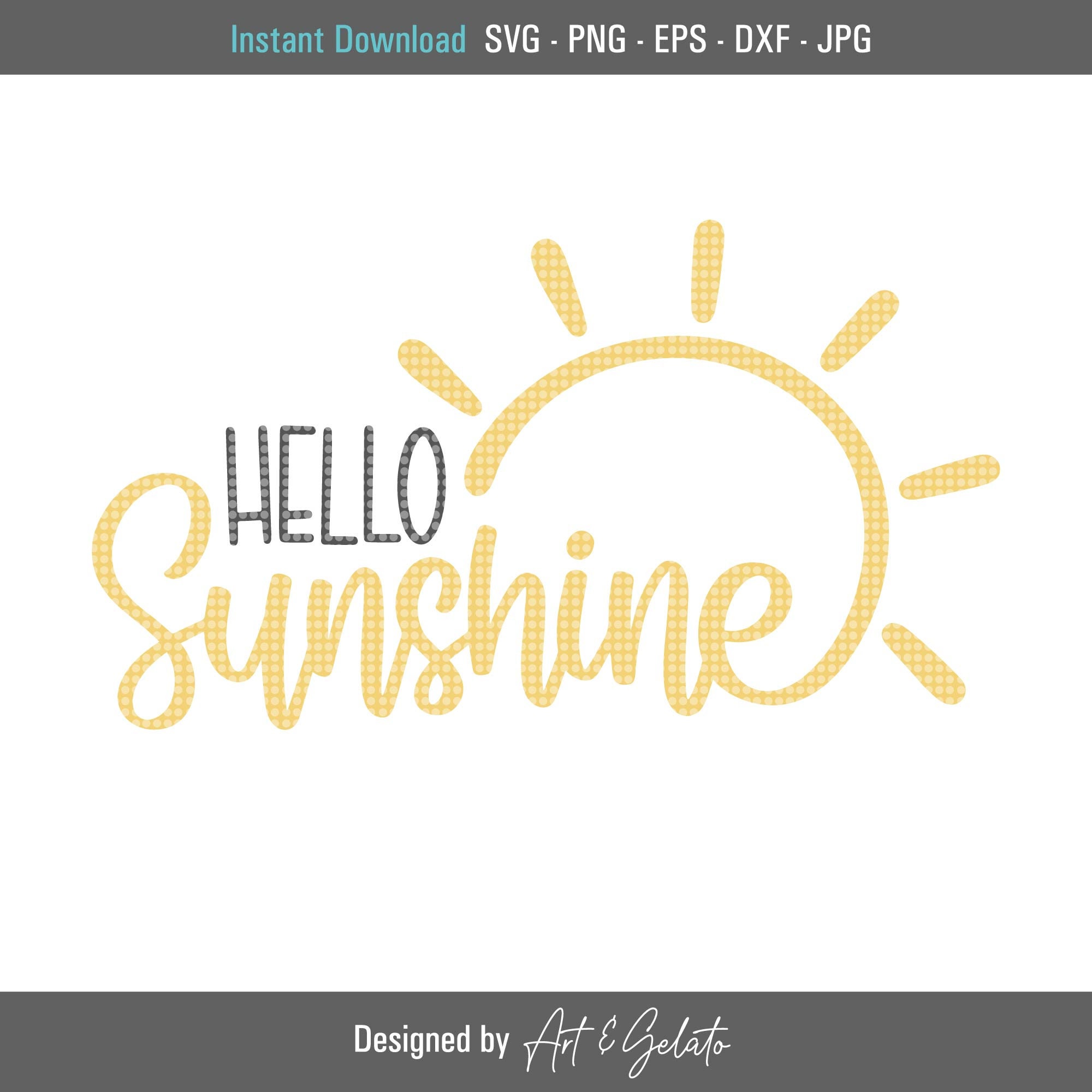 Hola sol SVG verano SVG sol svg hola svg soleado verano - Etsy México