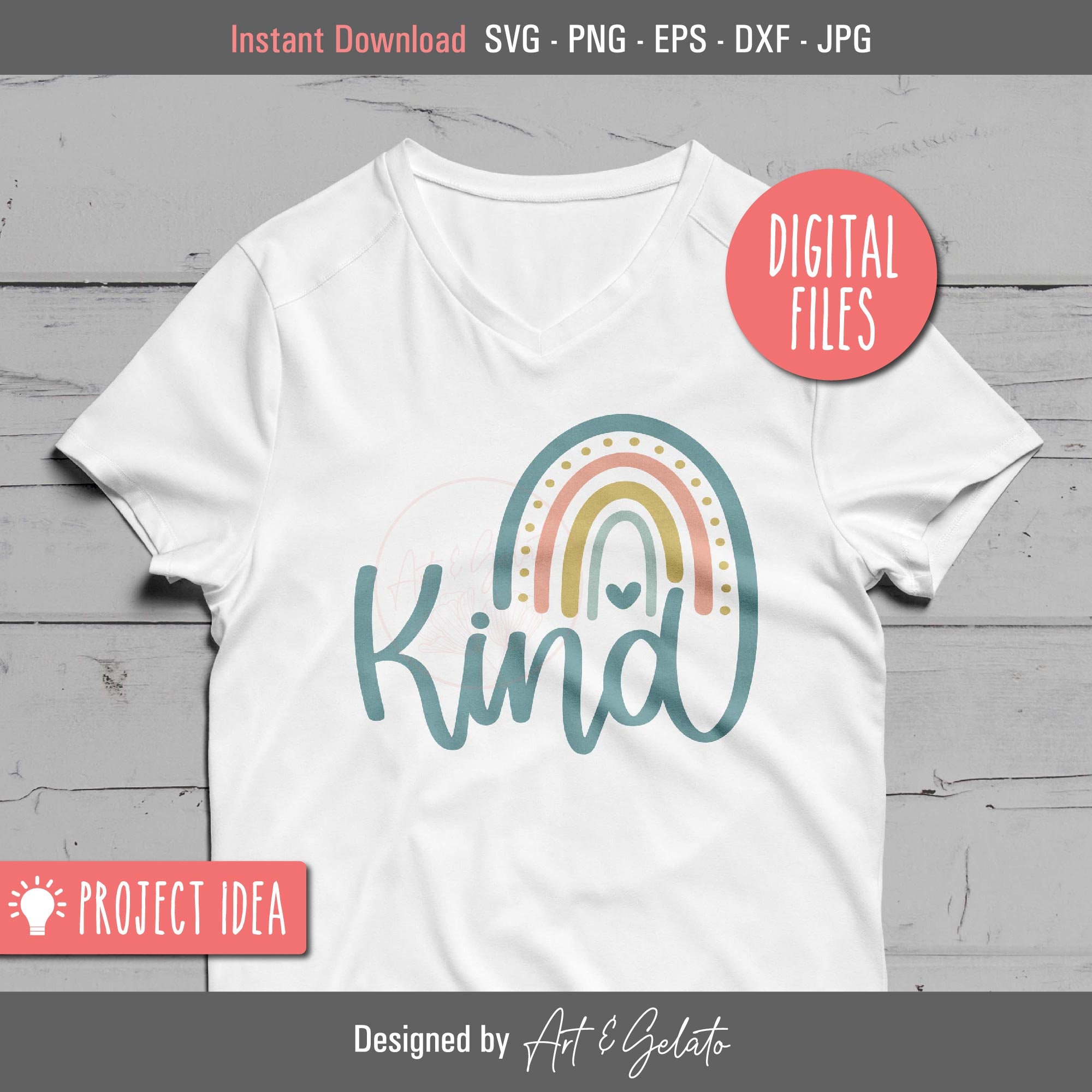 Kind Rainbow SVG Kind SVG Be Kind Choose to Be Kind | Etsy