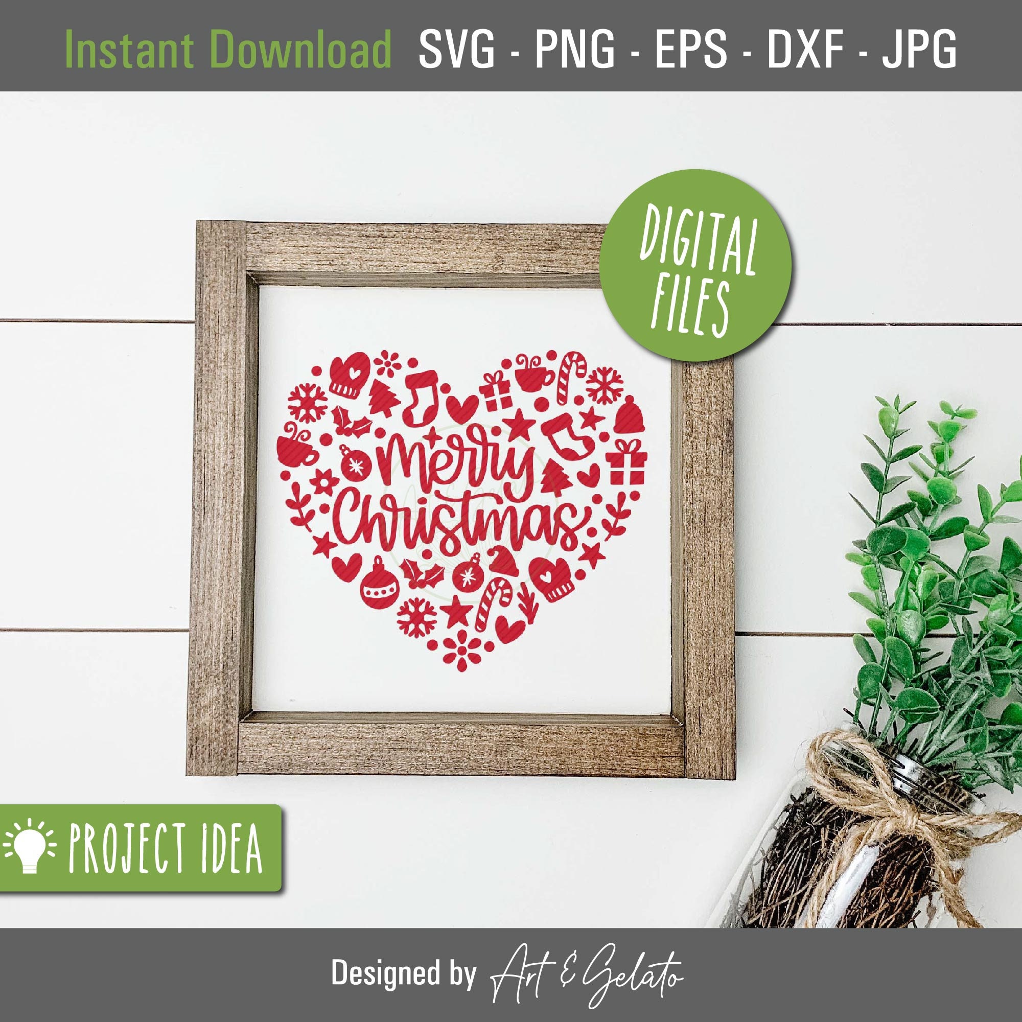 Merry Christmas Heart SVG Christmas Pattern Heart SVG - Etsy