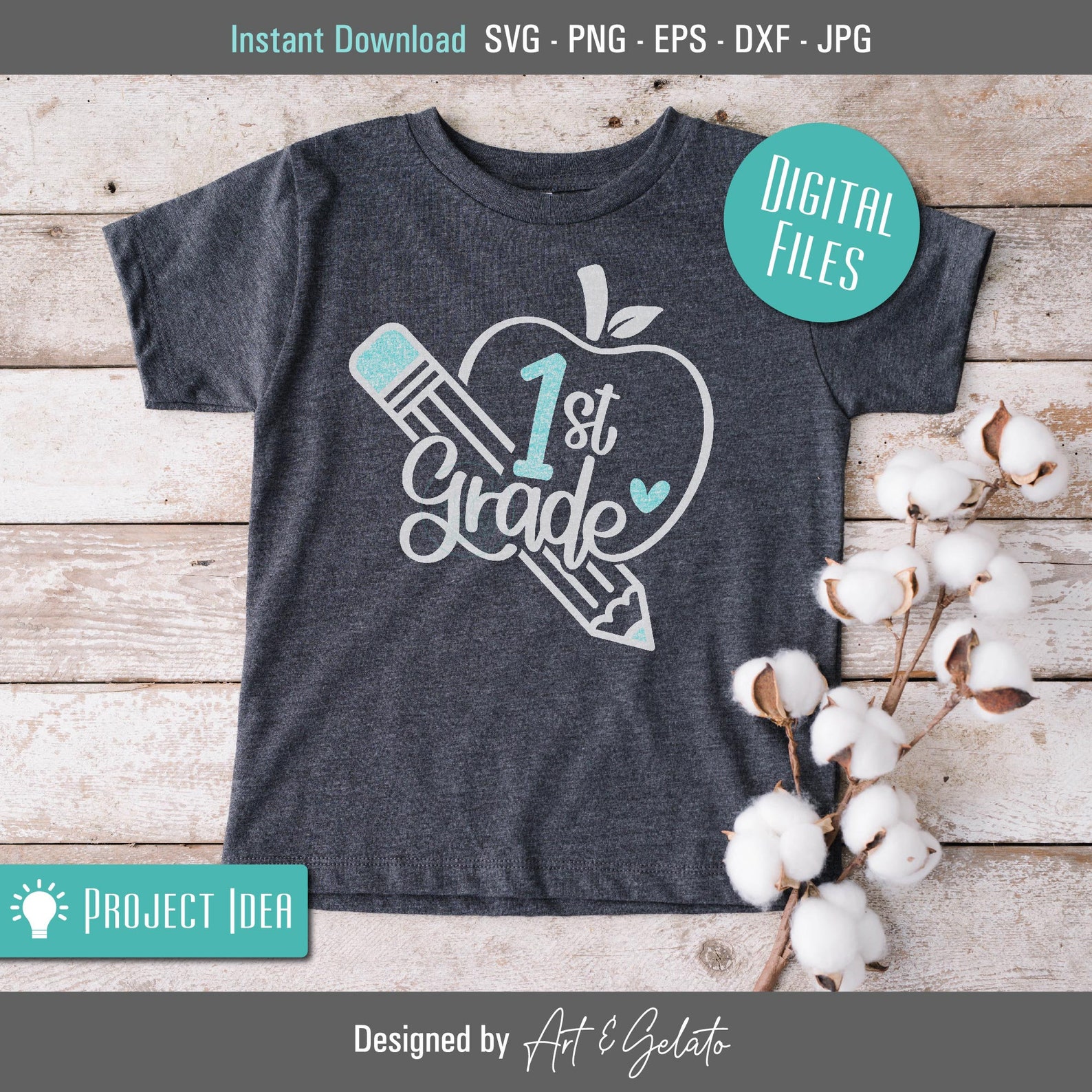 1st Grade Apple SVG, First Grade Svg, First Day of School Svg, Teacher ...