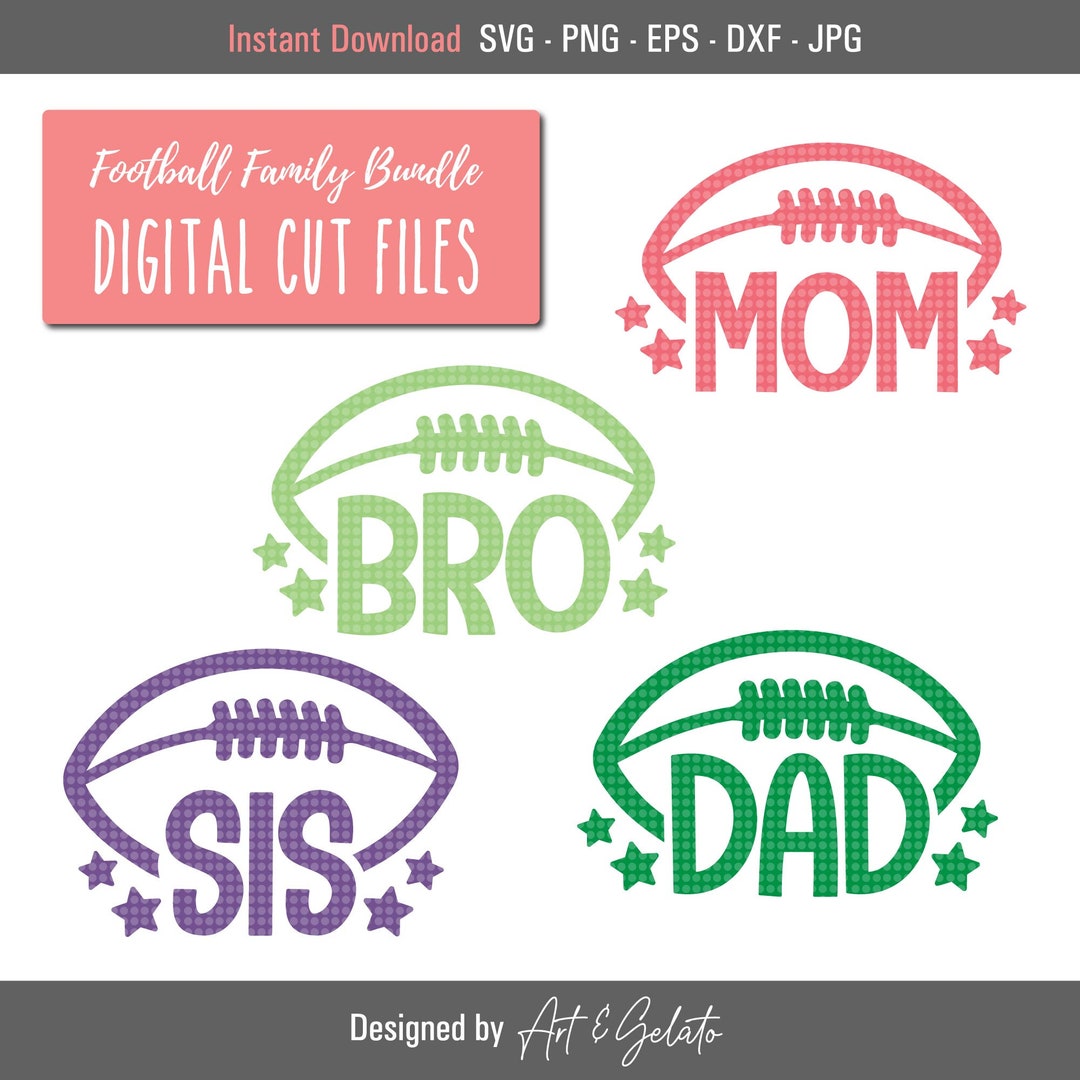 Football Family Bundle SVG, Football Family SVG, Football Family Shirts ...