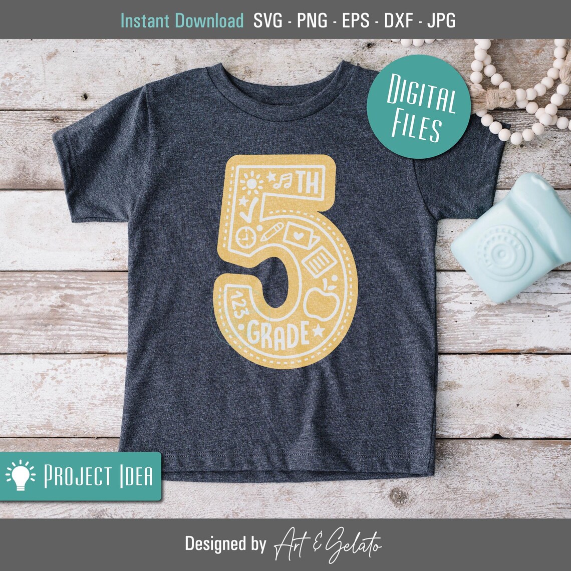 5th Grade SVG, Fifth Grade Svg, First Day of School Svg, Teacher Svg ...