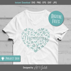 Mommy SVG, Floral Heart Svg, Happy Mother's Day Svg, Mother's Day Shirt ...