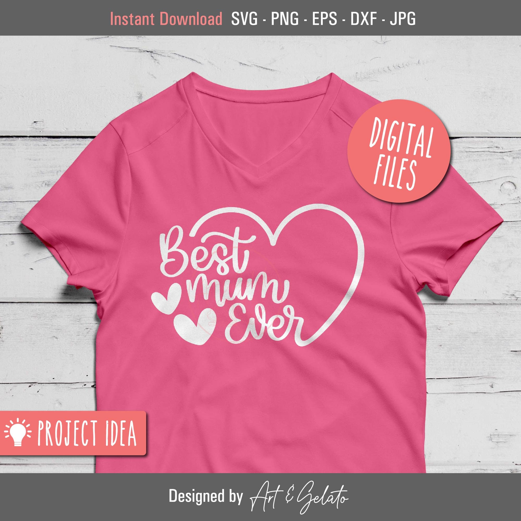 Best Mum Ever Heart SVG, Mum SVG, Best Mum SVG, Love Mum Svg, Hearts ...