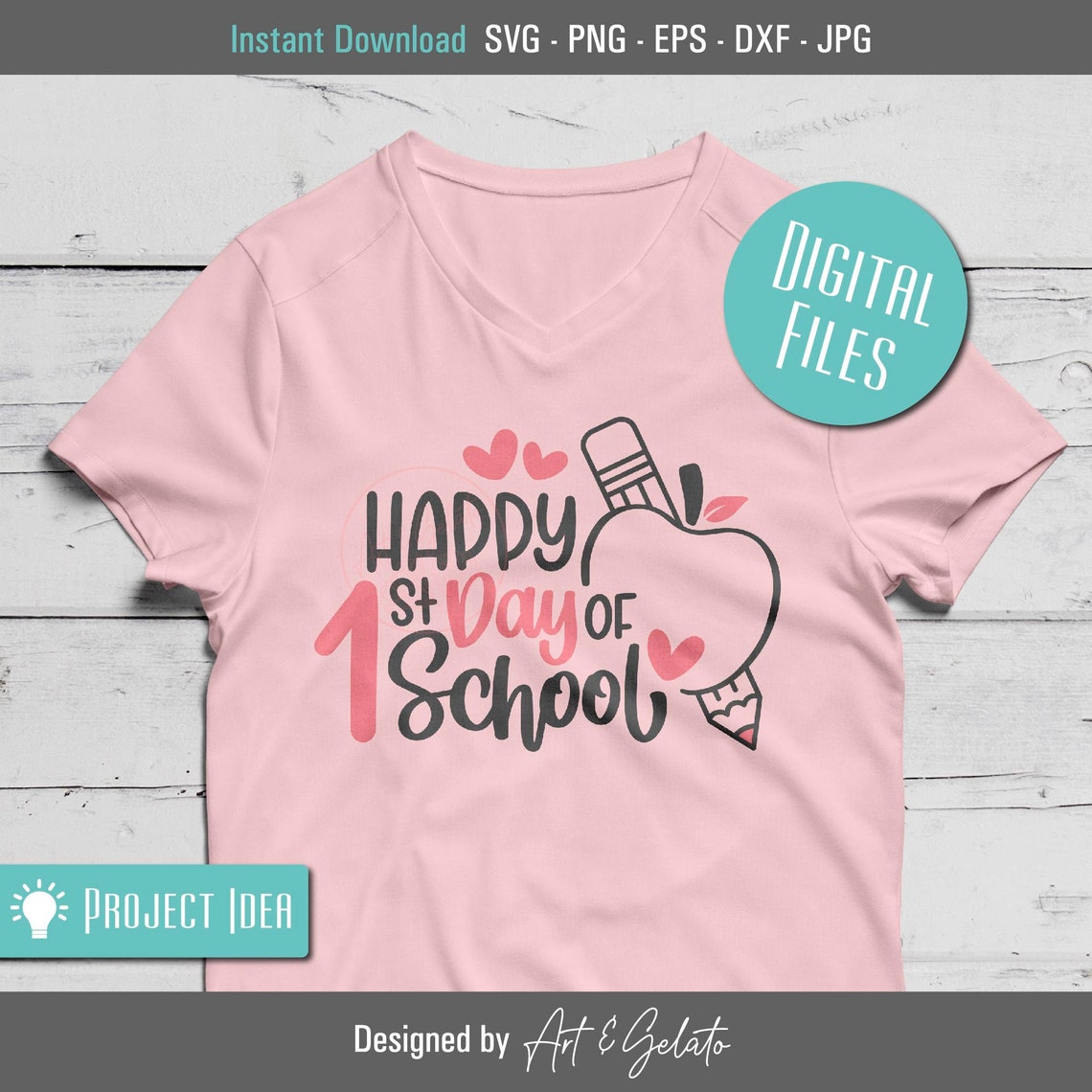 Happy 1st Day of School SVG First Day of School SVG Back to - Etsy