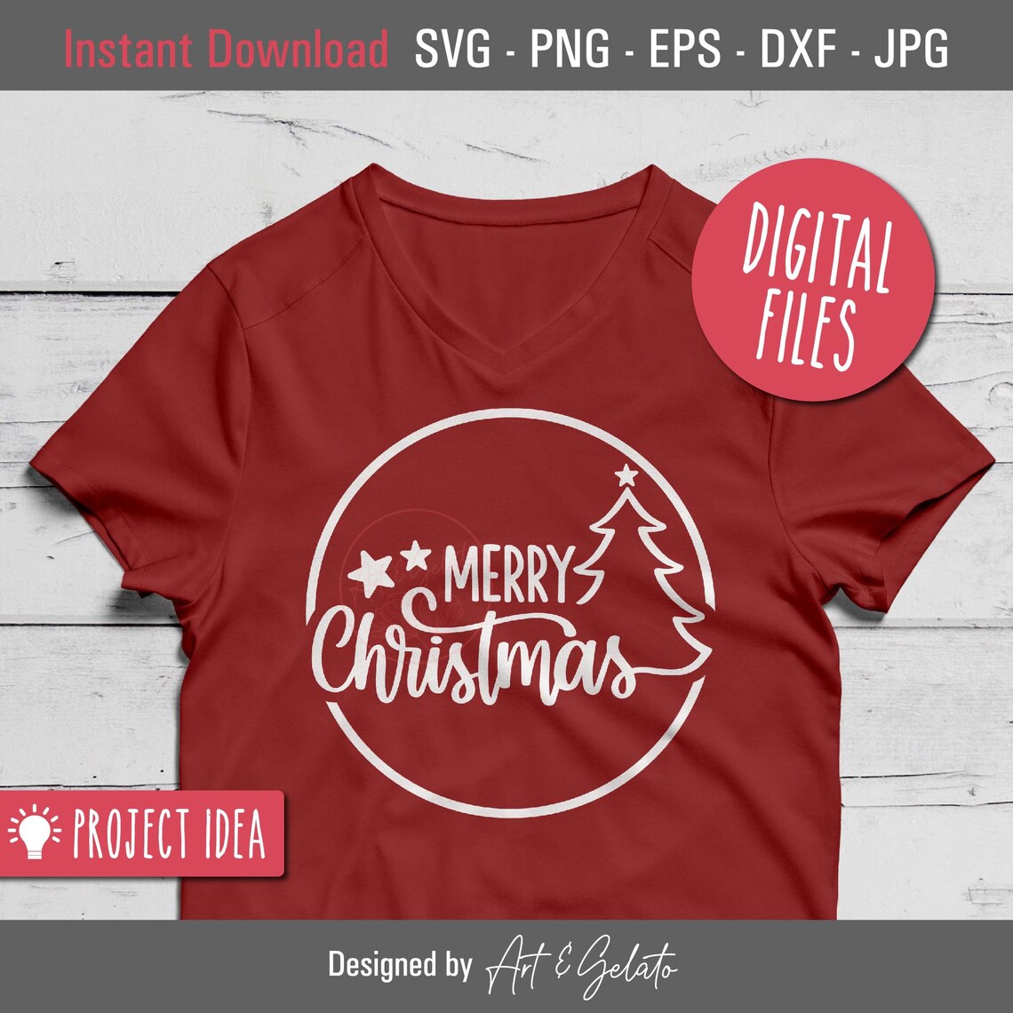 Merry Christmas Circle Svg Christmas Door Hanger Svg Etsy