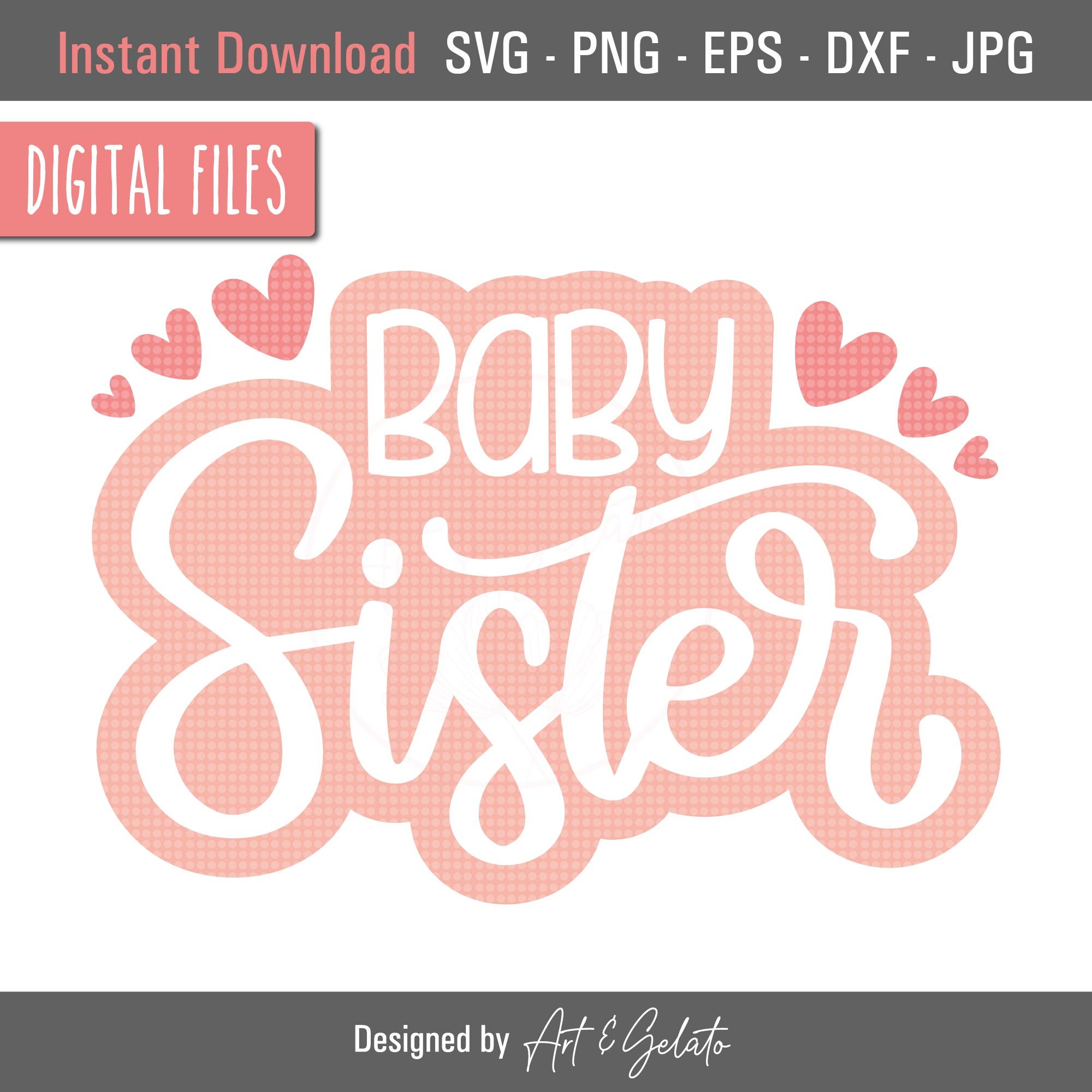 Baby Sister Svg, Baby Girl Svg, Sister Svg, Baby Girl Shower Svg, Baby ...