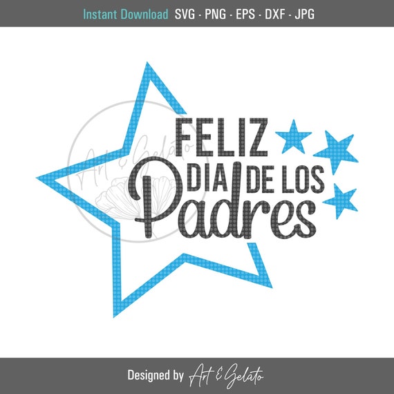 Feliz Dia Del Padre SVG Happy Fathers Day Spanish SVG Dia - Etsy