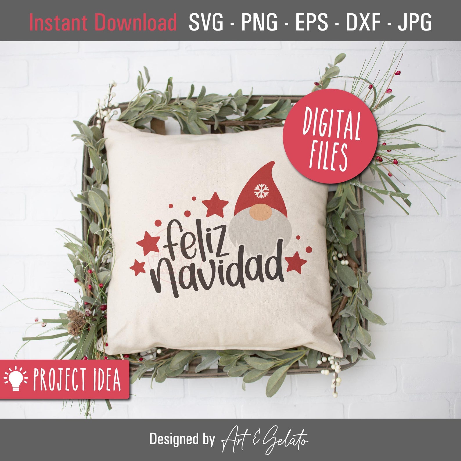 Feliz Navidad Gnome SVG, Christmas Gnome SVG Christmas SVG, Gnome Svg ...