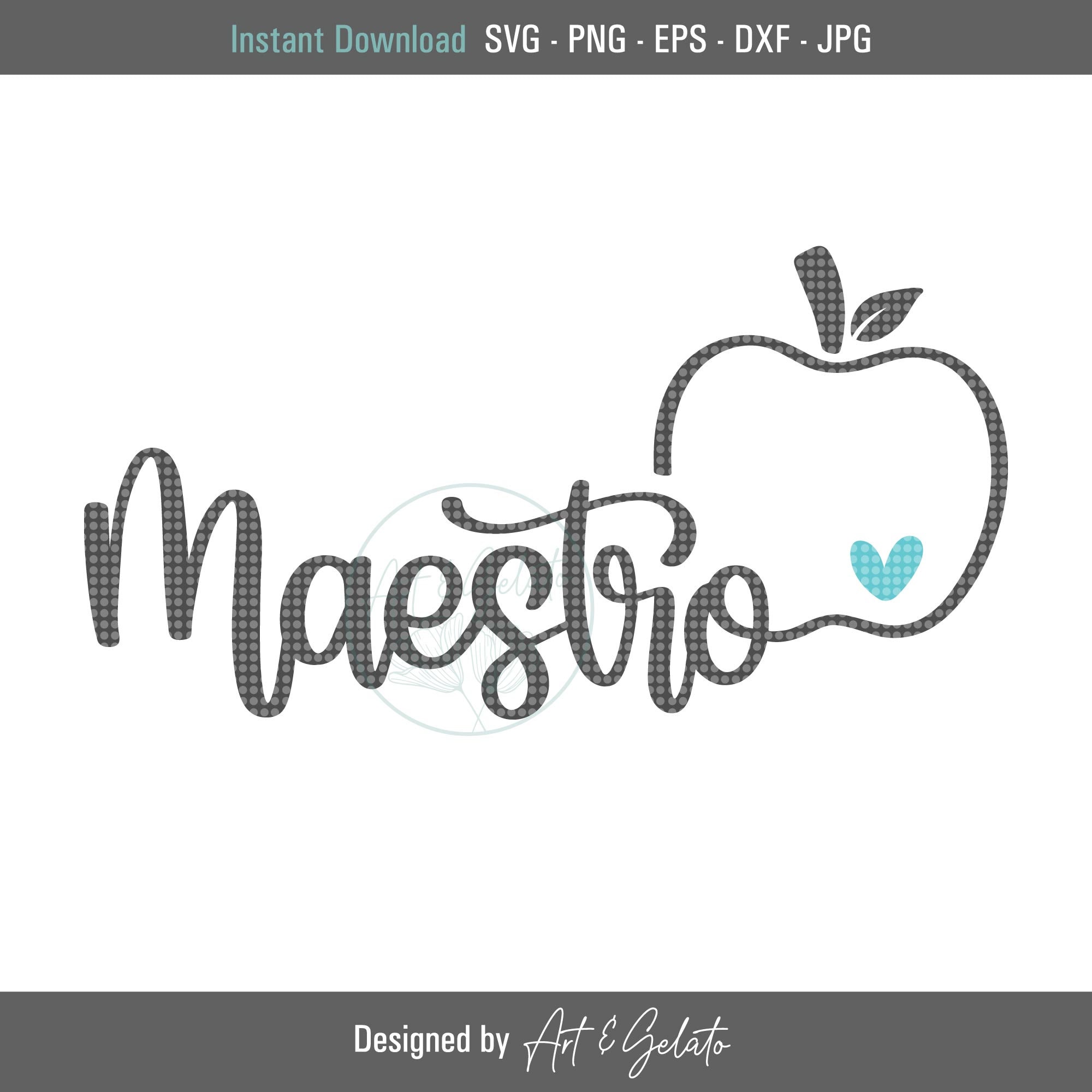Maestro SVG Maestro Outline SVG Teacher Spanish SVG Manzana | Etsy