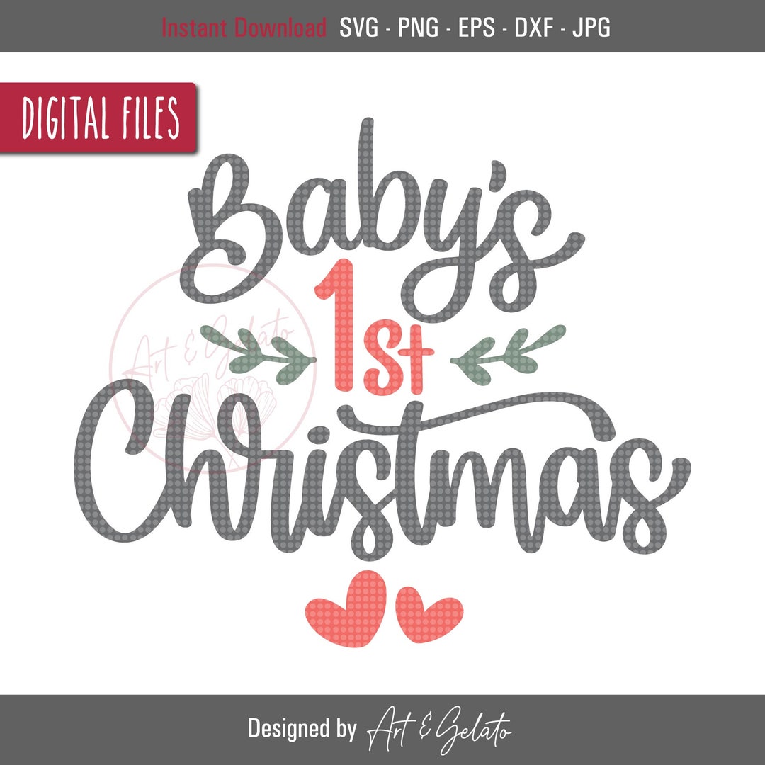 Baby 1st Christmas SVG, First Christmas Svg, Christmas Baby Svg ...