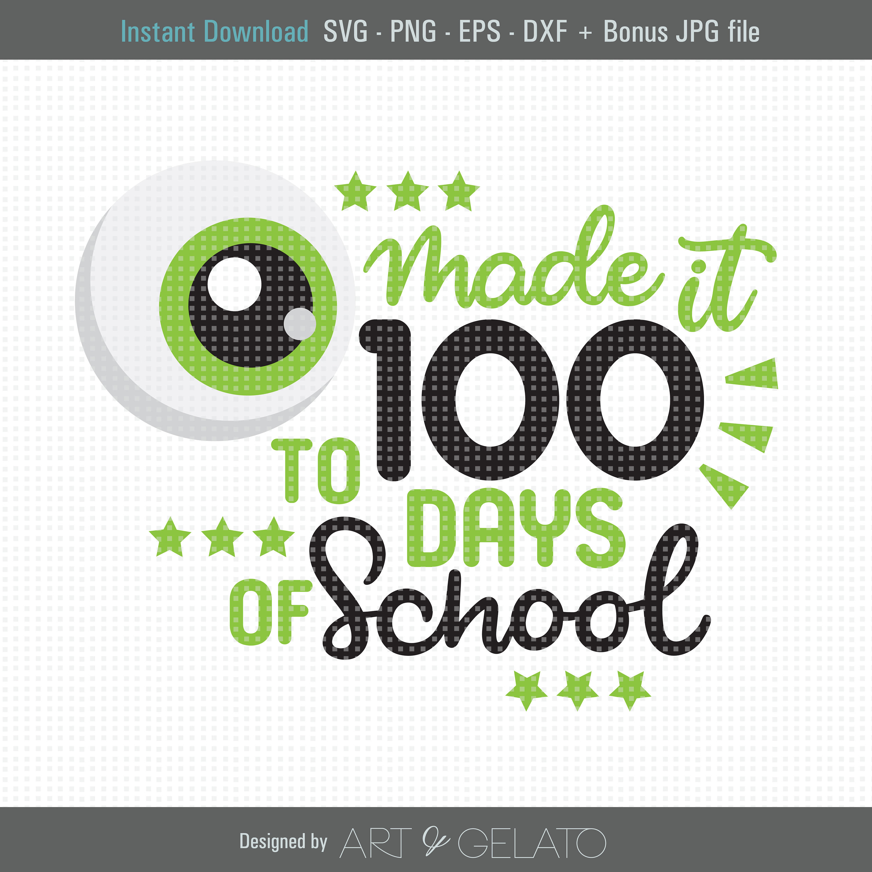 100 días de la escuela SVG lo hice a 100 días de escuela SVG | Etsy España