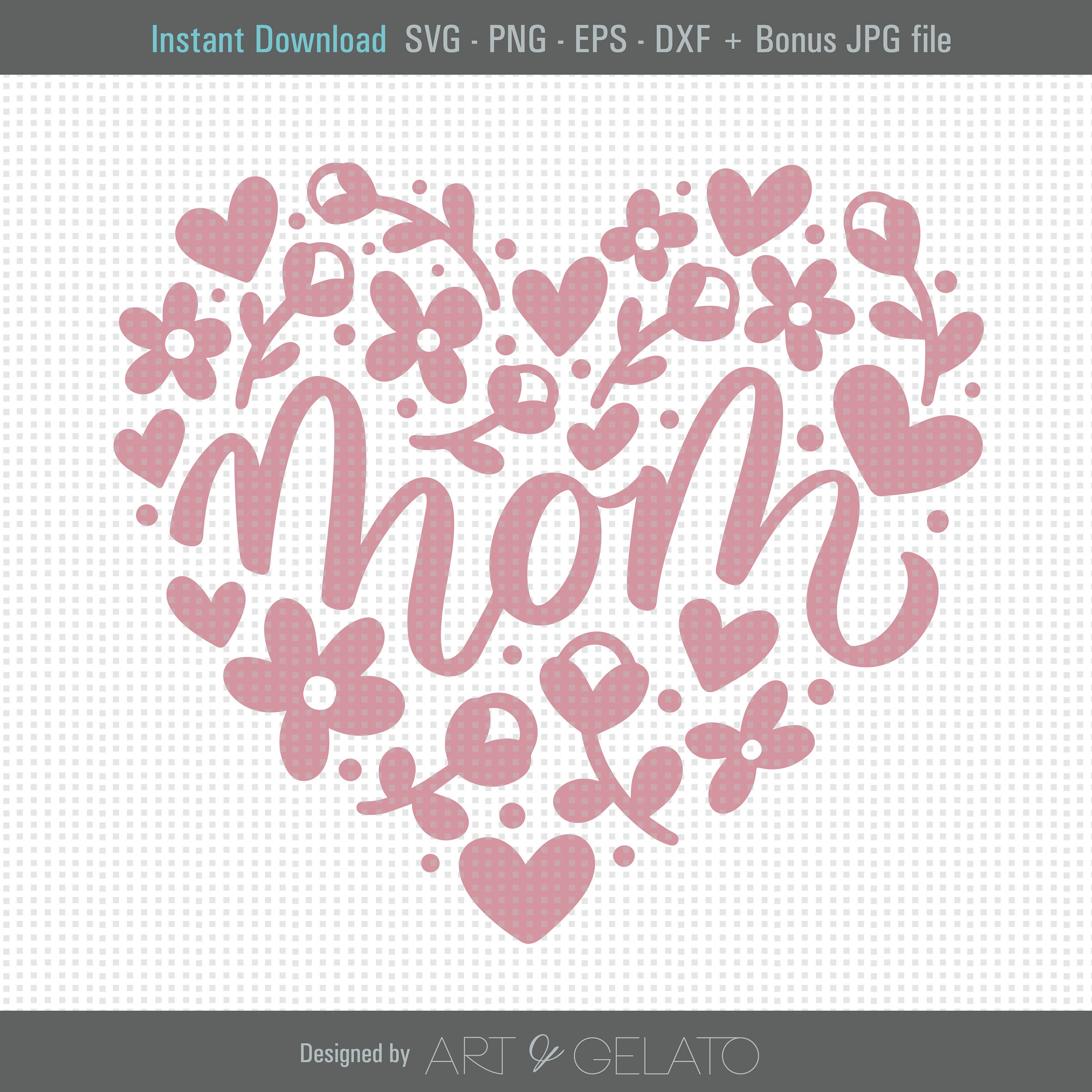 Mamá SVG mamá corazón Svg feliz día de la madre Svg casa de | Etsy