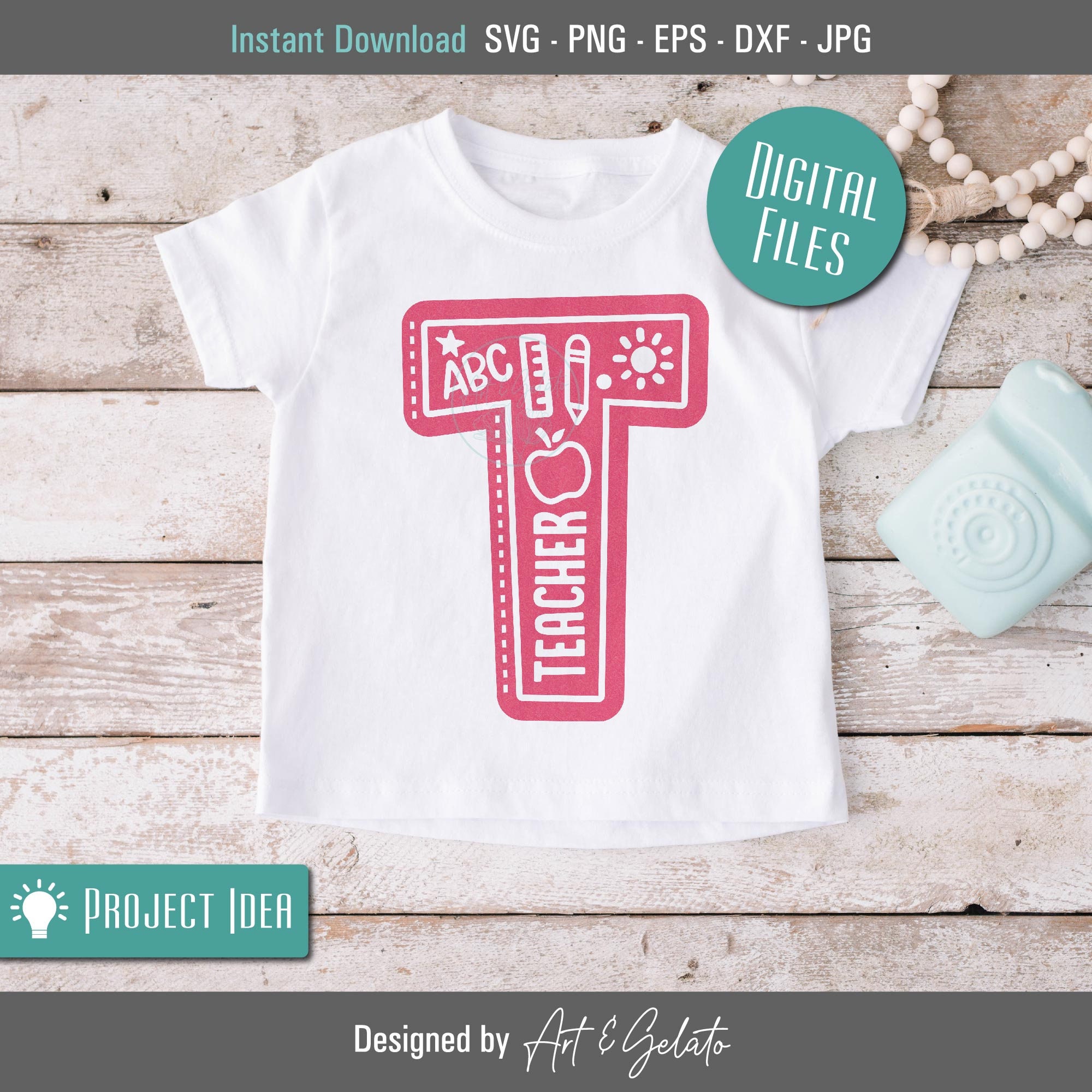 T SVG Teacher SVG Elementary Teacher SVG Back to School - Etsy