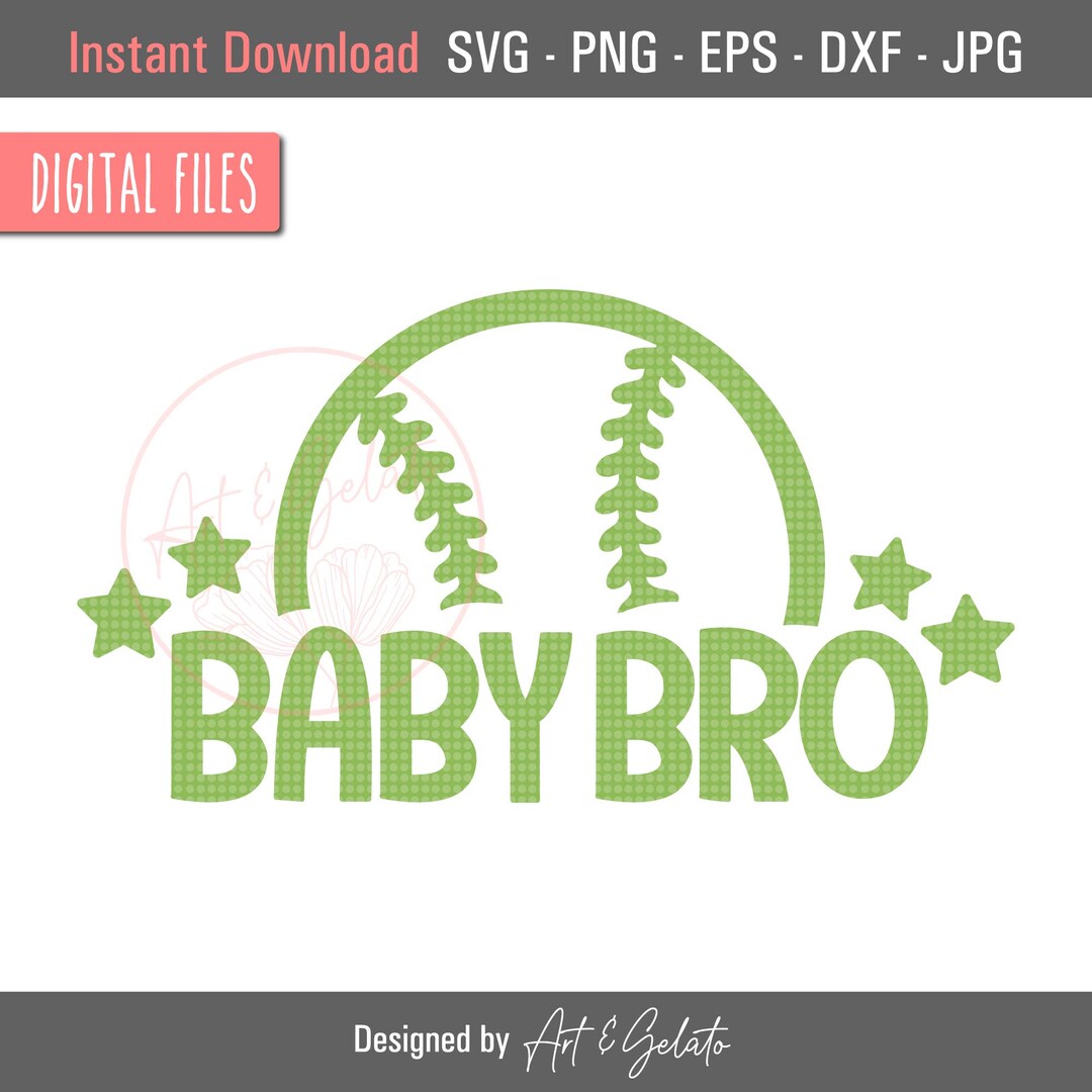 Baseball Baby Bro SVG, Baseball Svg, Baseball Baby Svg, Baseball Onesie ...