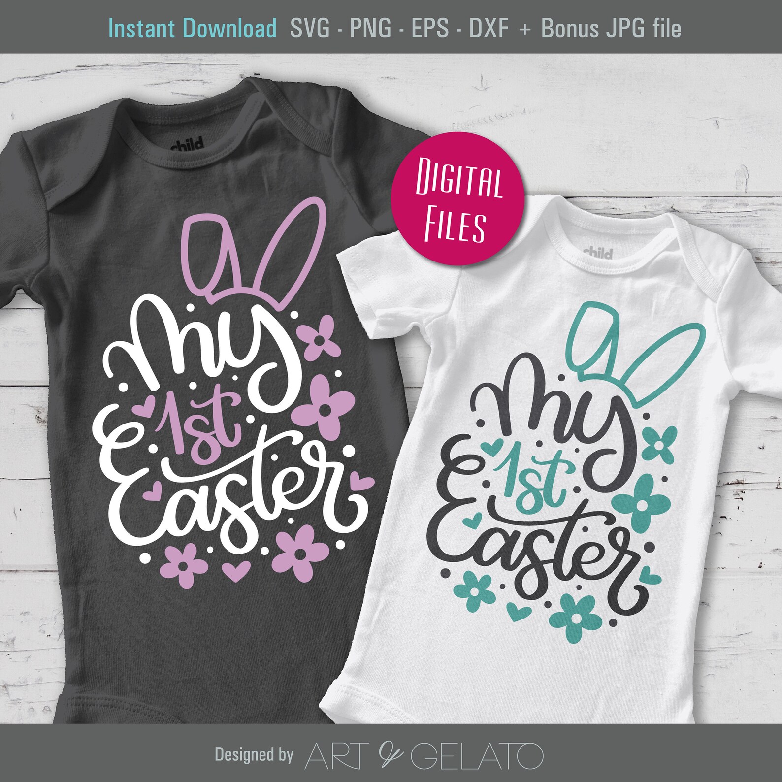 My 1st Easter SVG, First Easter Svg, Easter Svg, Bunny Svg, Easter ...