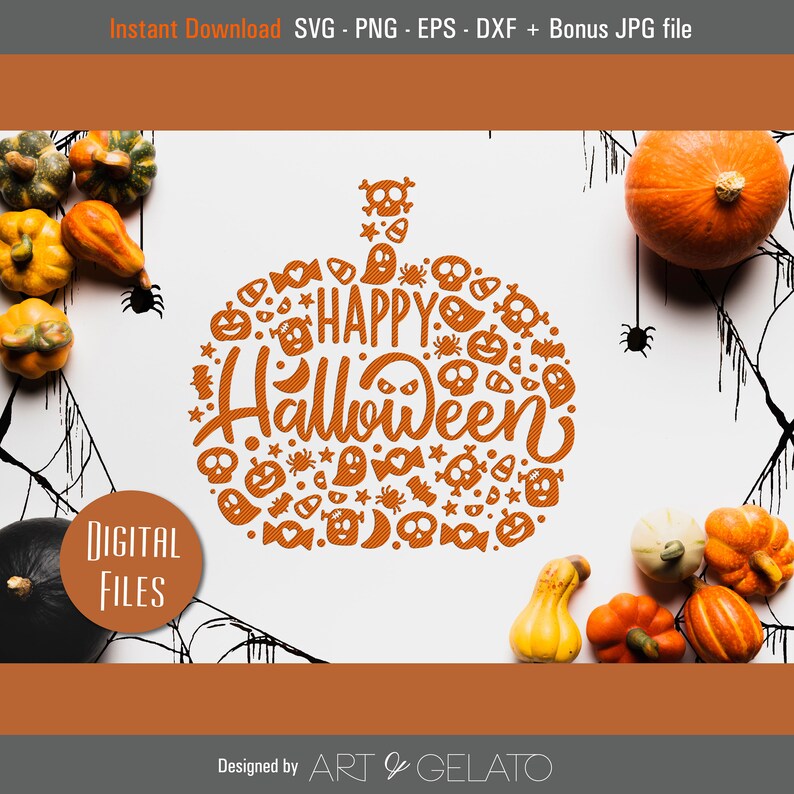 Happy Halloween Pumpkin SVG Halloween Pumpkin Svg Halloween | Etsy