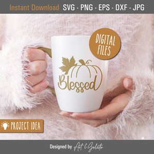 Blessed Pumpkin SVG, Pumpkin Svg, Blessed Svg, Fall Pumpkin Sign SVG ...