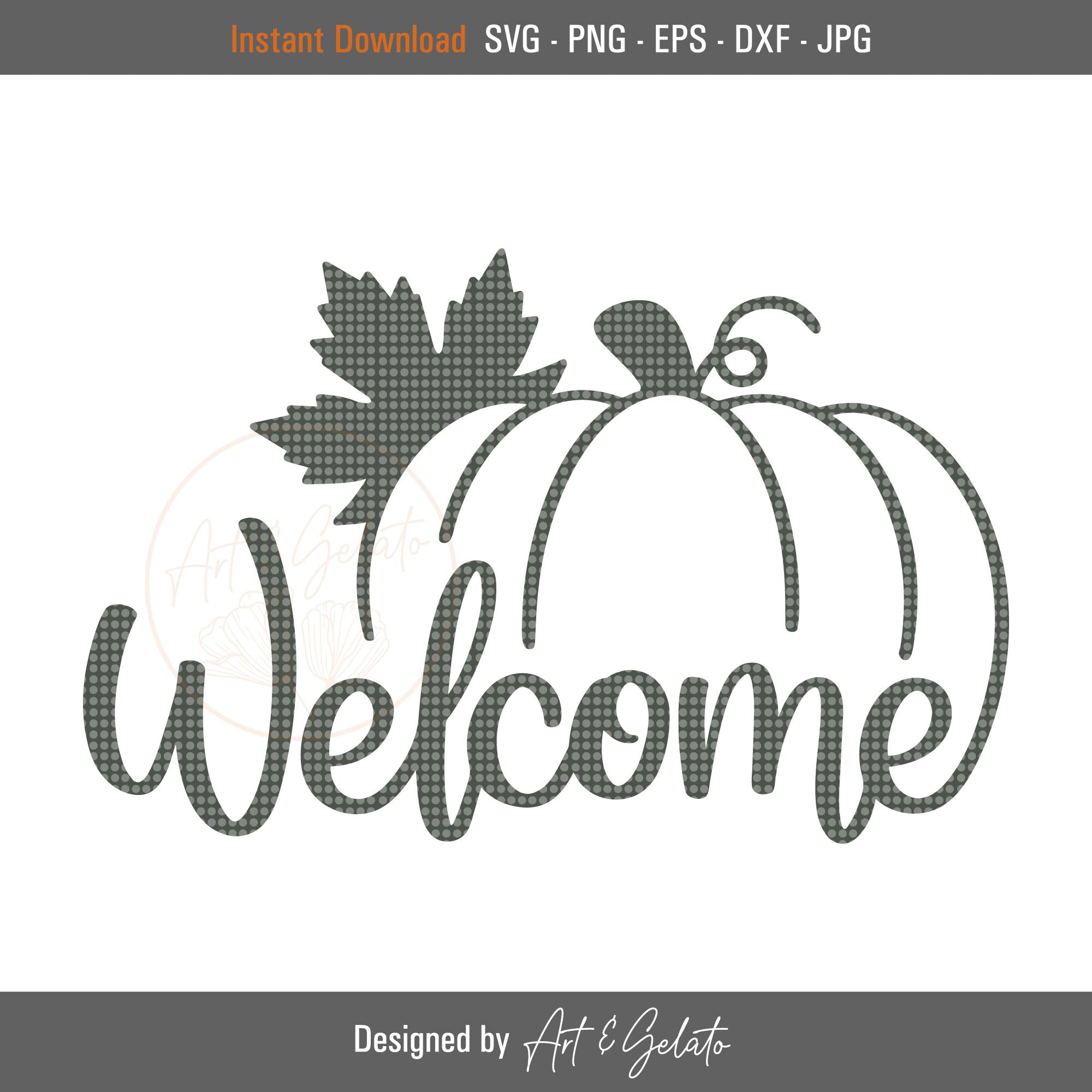 Welcome Pumpkin SVG Welcome Fall SVG Fall Svg Fall Sign - Etsy