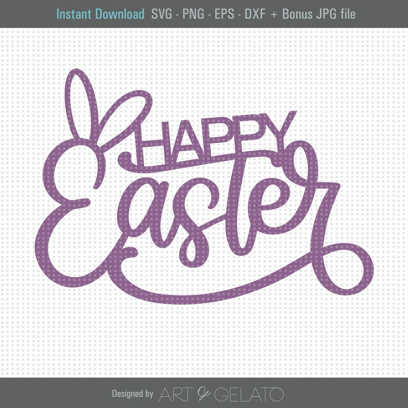 Happy Easter Cake Topper SVG, Happy Easter Cutout Svg, Easter Cutout ...