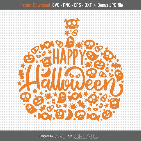 Happy Halloween Pumpkin SVG Halloween Pumpkin Svg Halloween | Etsy