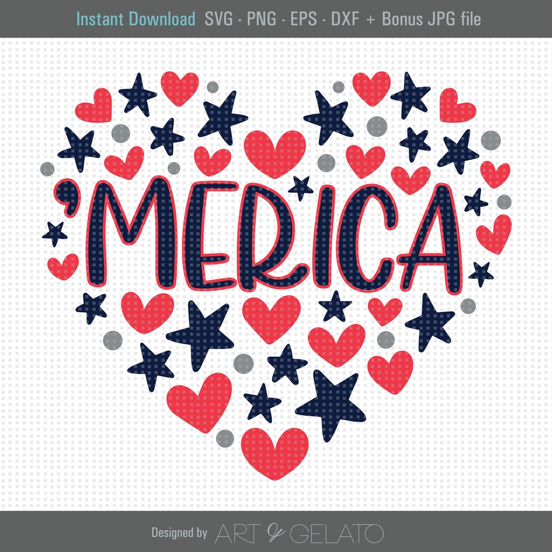 Merica SVG, America Svg, 4th of July Svg, 'merica Shirt Svg, USA Svg ...