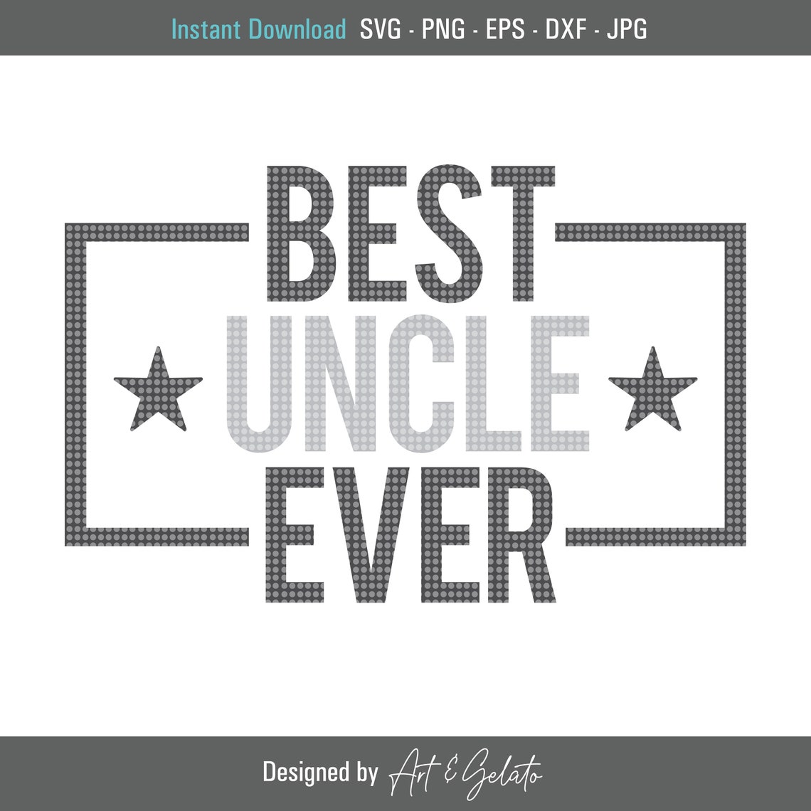 Best Uncle Ever SVG Happy Father's Day SVG Fathers Day | Etsy