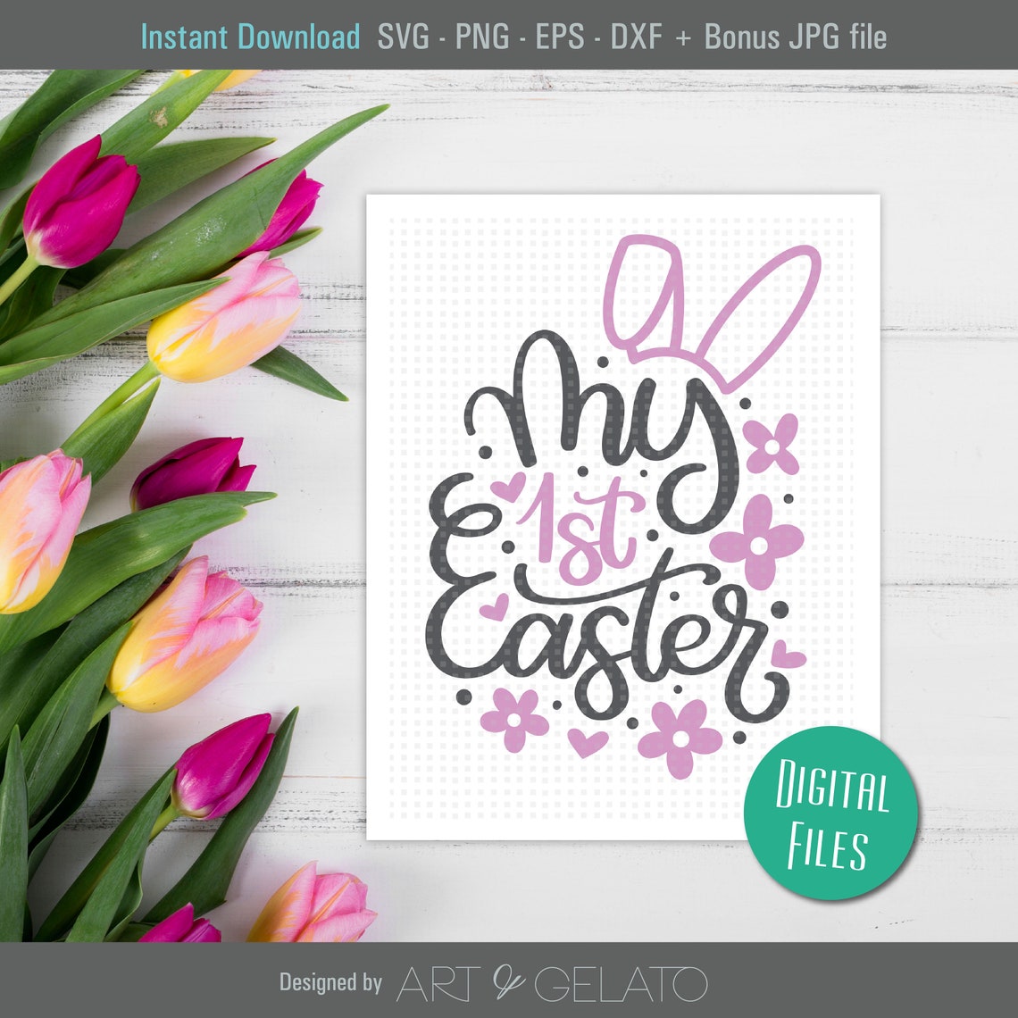 My 1st Easter SVG, First Easter Svg, Easter Svg, Bunny Svg, Easter ...